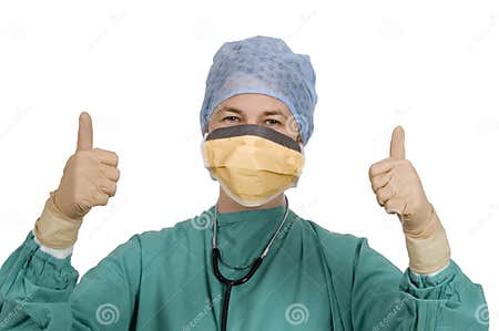 Thumbs up stock photo. Image of uniform, surgery, surgeon - 2472762