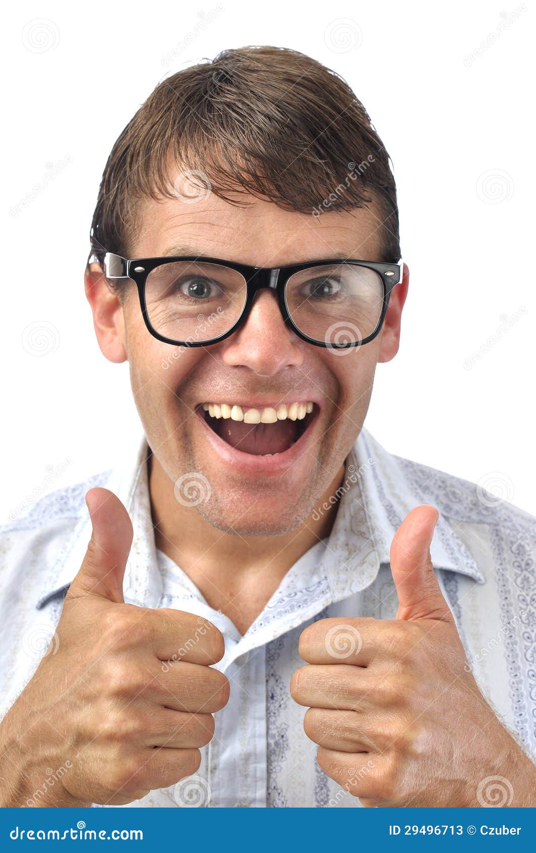 Thumbs up stock image. Image of thumbs, pleased, dweeb - 29496713