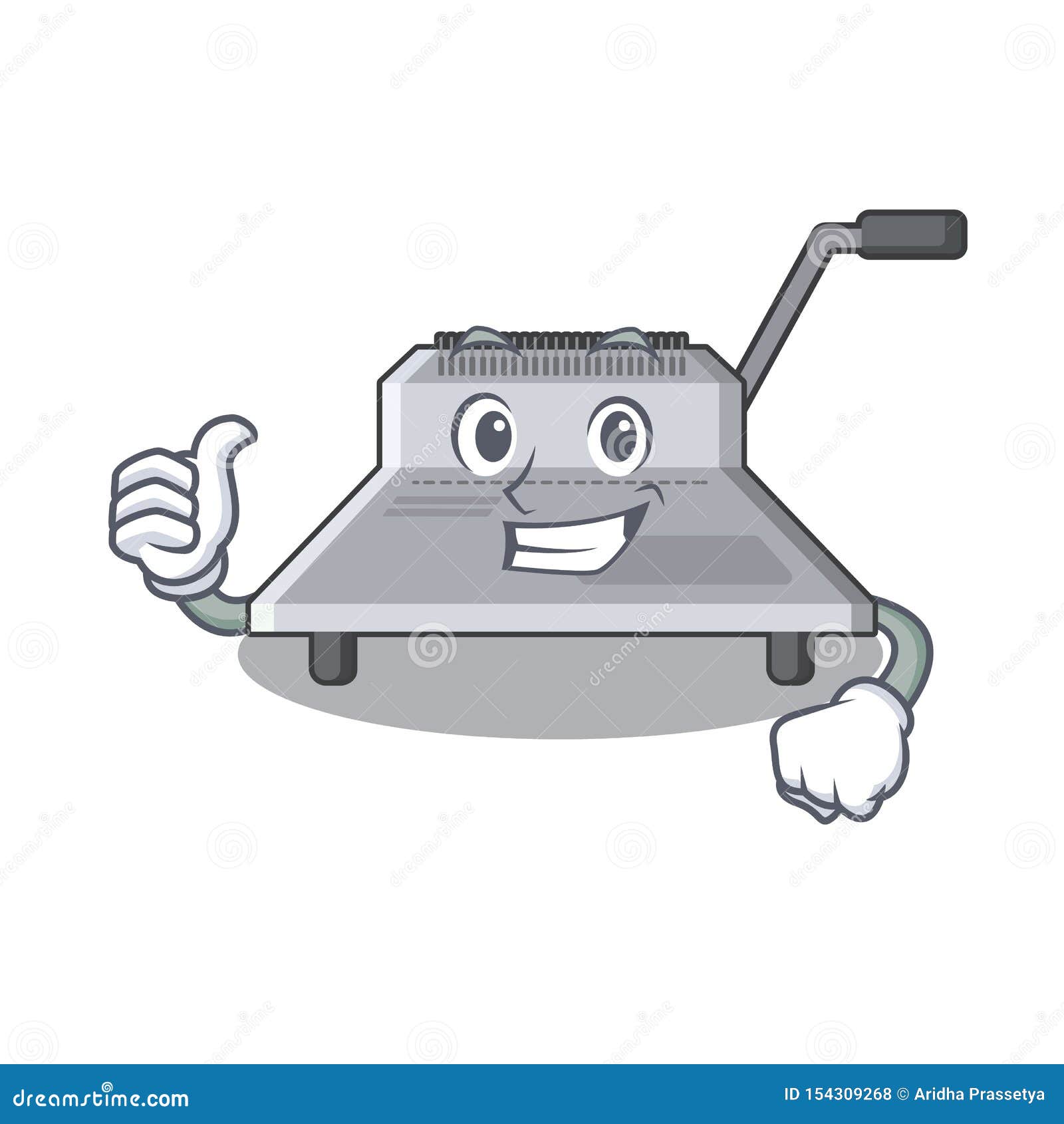 Thumbs Up Binding Machine in the Cartoon Shape Stock Vector ...
