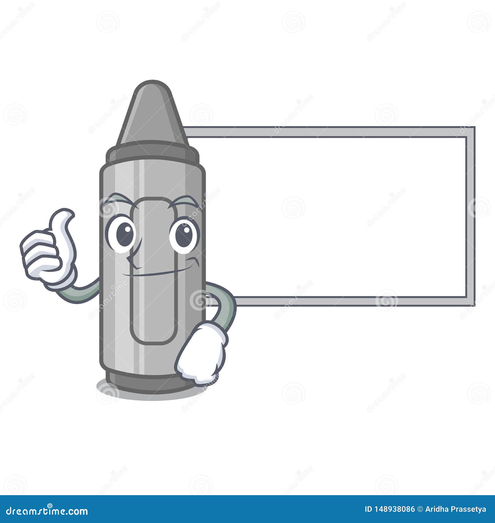 Gray Crayon Clipart