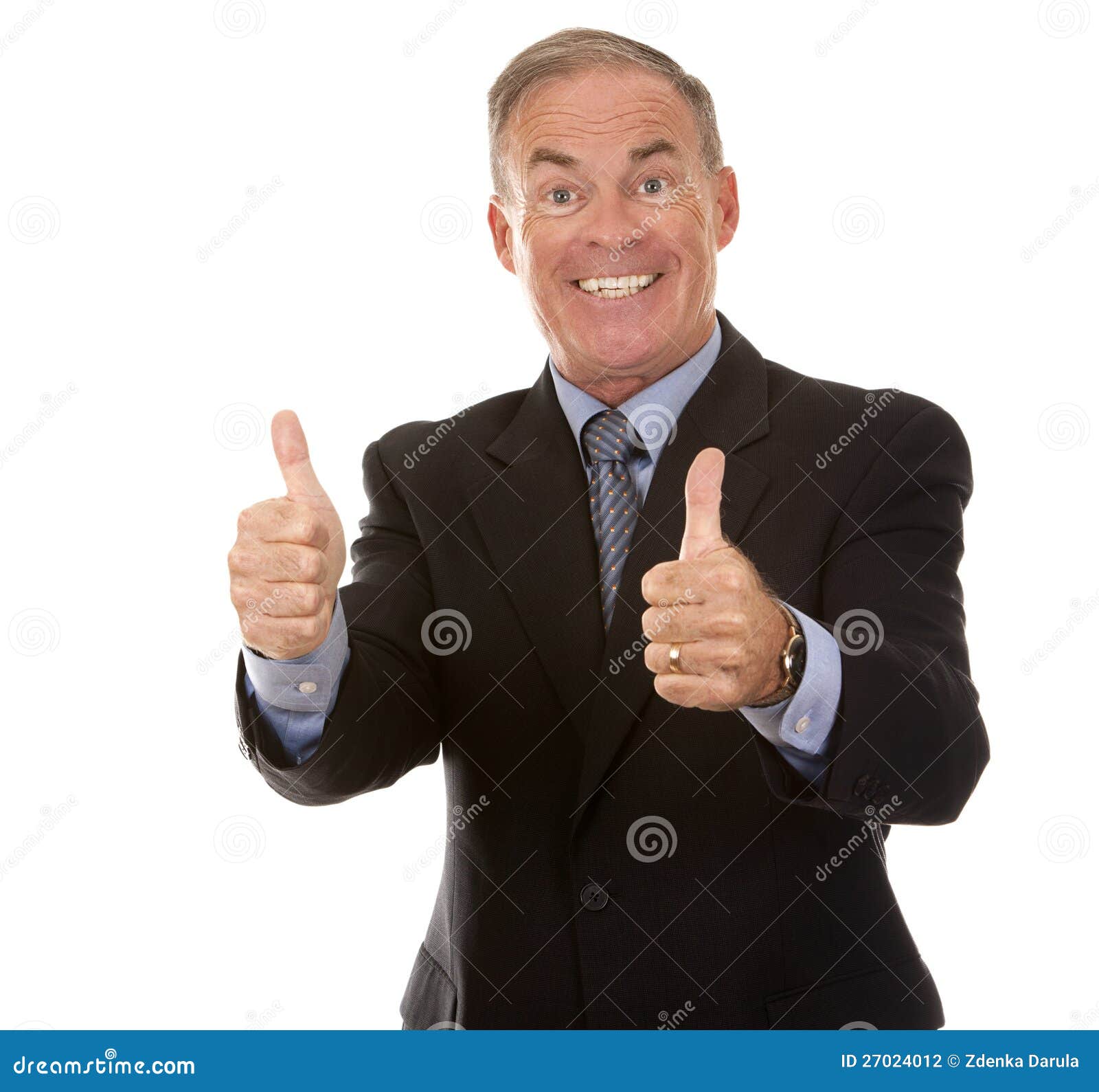 Thumbs up from businessman stock photo. Image of cheerful - 27024012