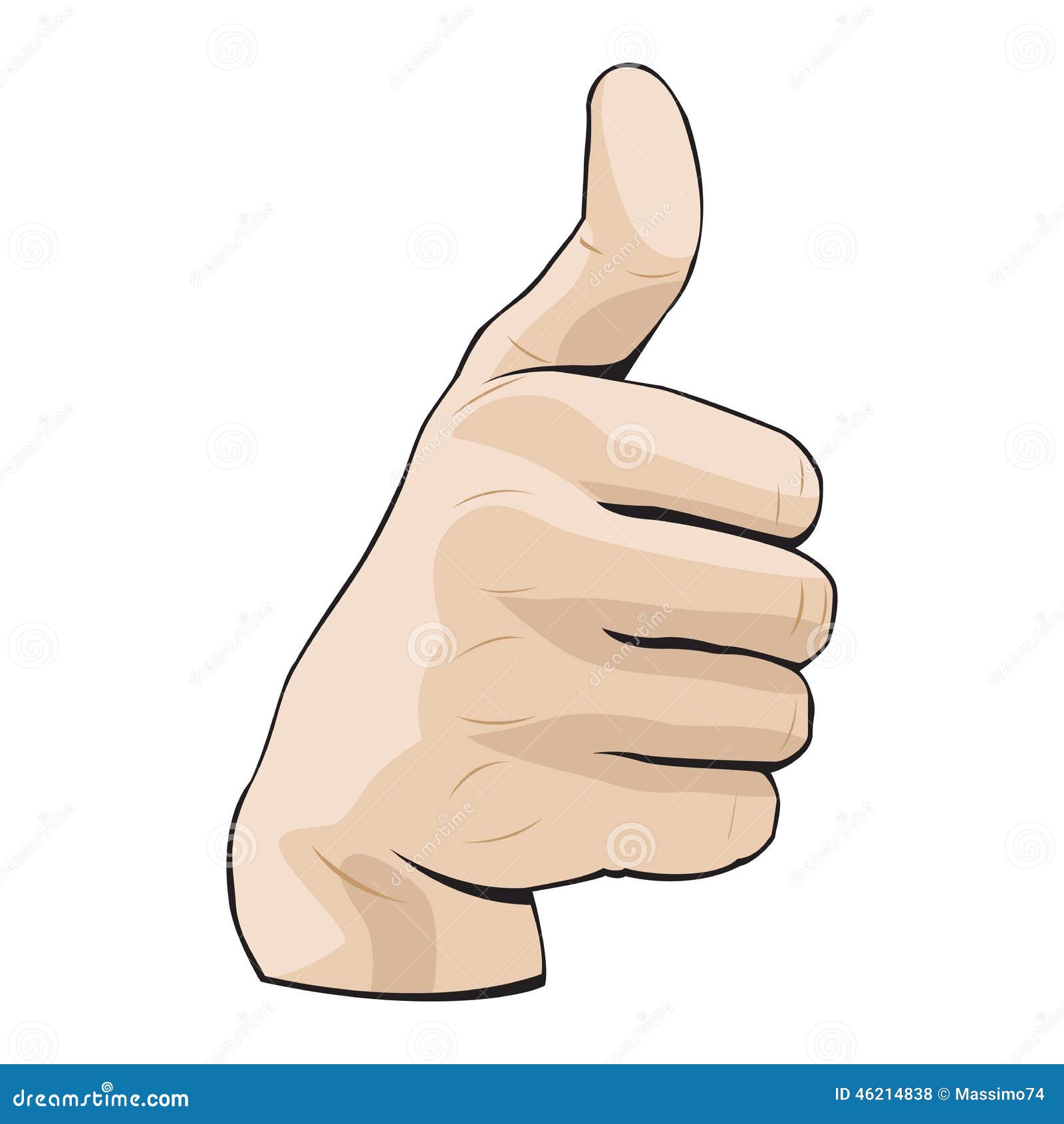 Thumbs Up Cartoon Hand