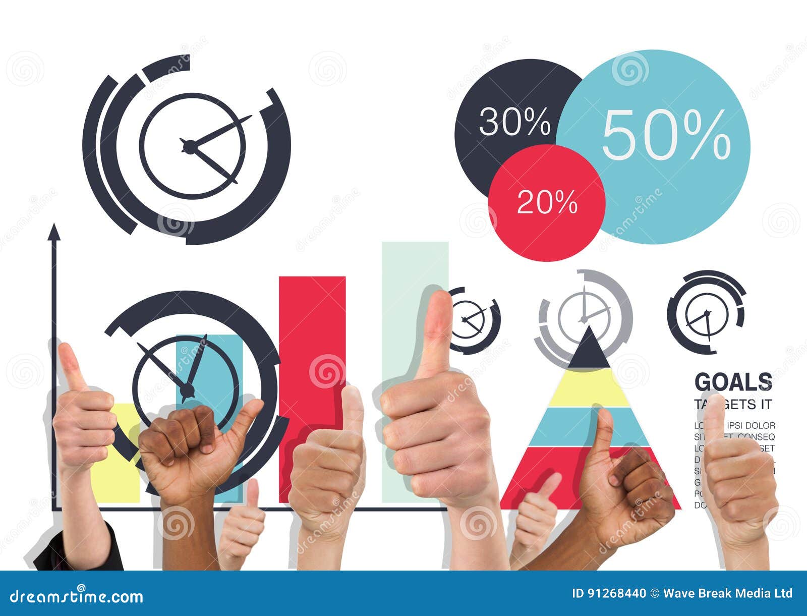 Thumbs up color graphics stock illustration. Illustration of fingers ...