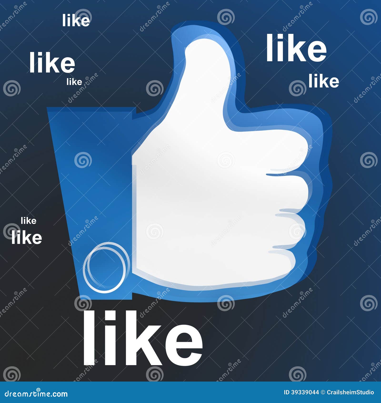Thumbs up stock illustration. Illustration of advertising - 39339044