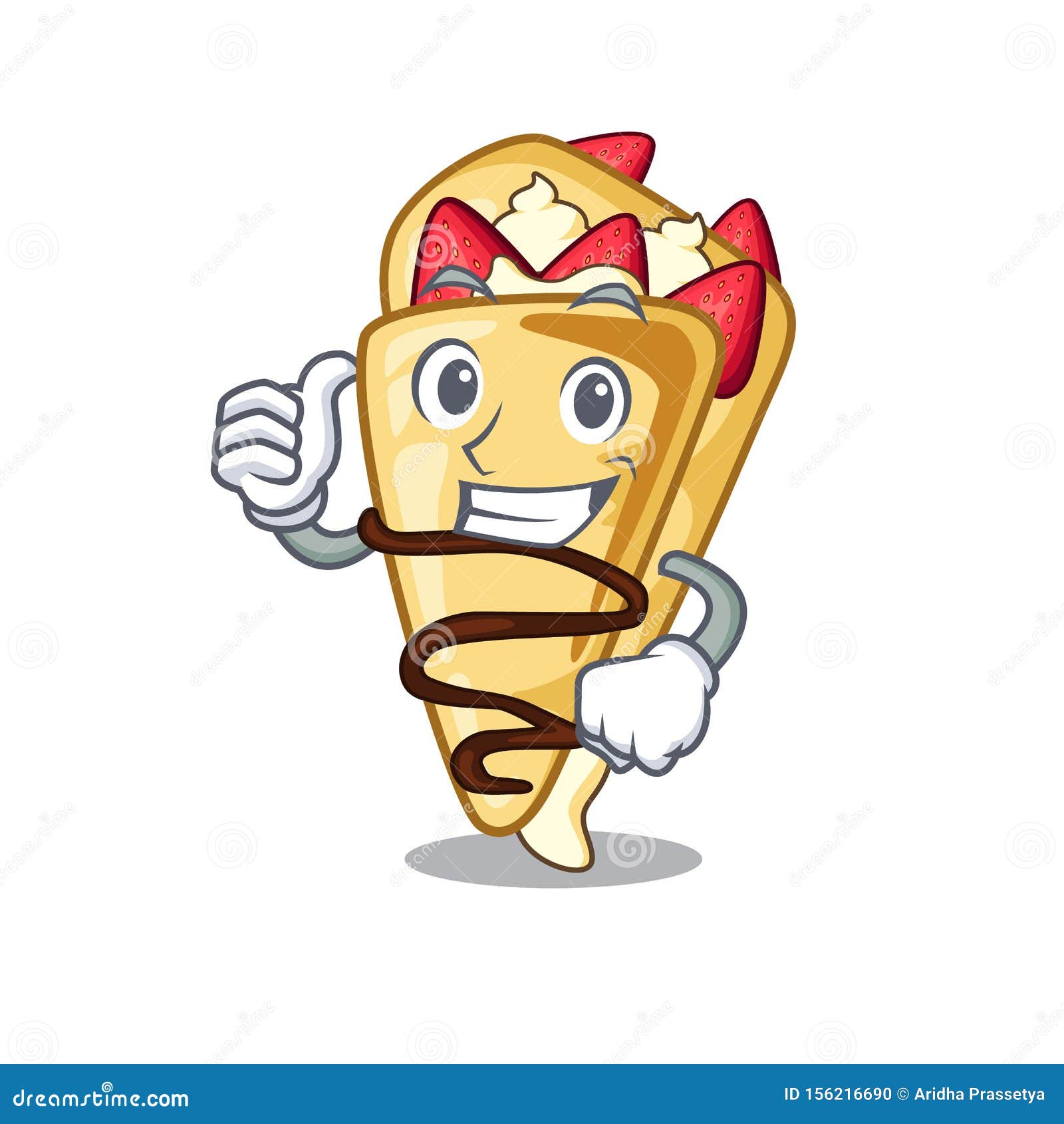 Okay Crepe With In The Cartoon Shape | CartoonDealer.com #156216901