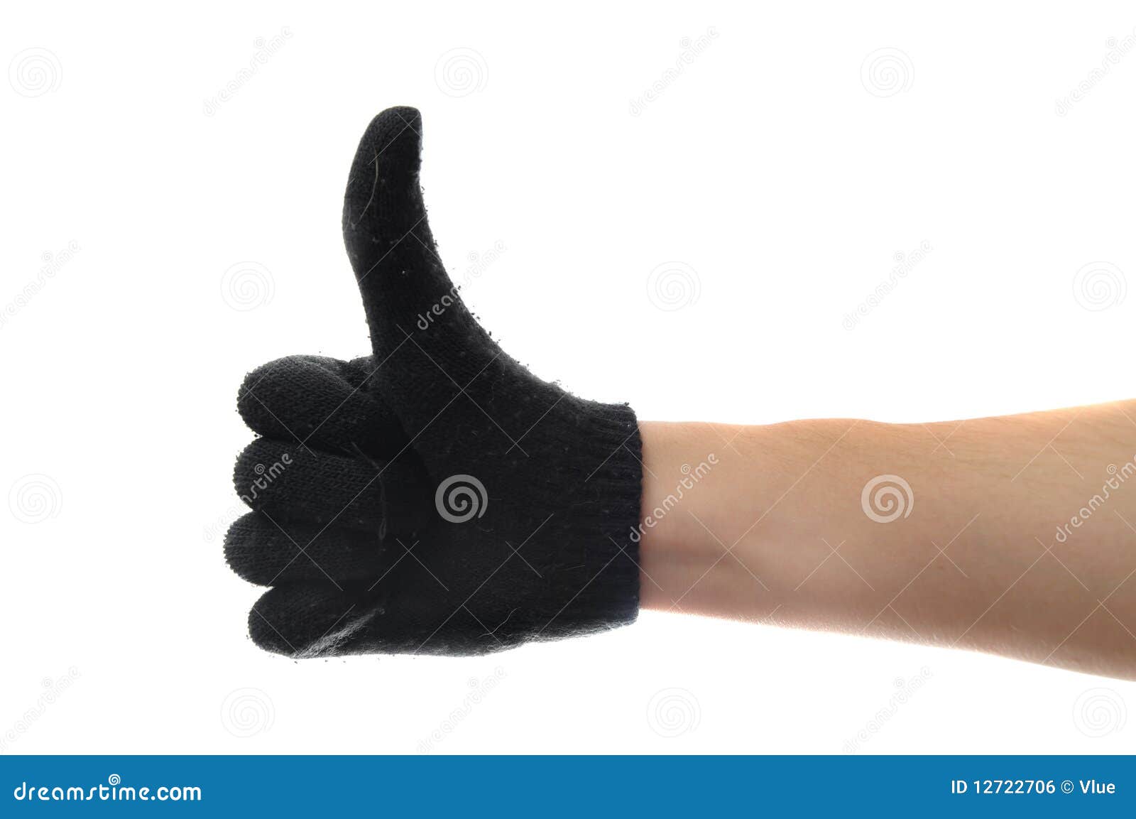 Thumbs up with glove stock photo. Image of concrete, thoroughgoing ...
