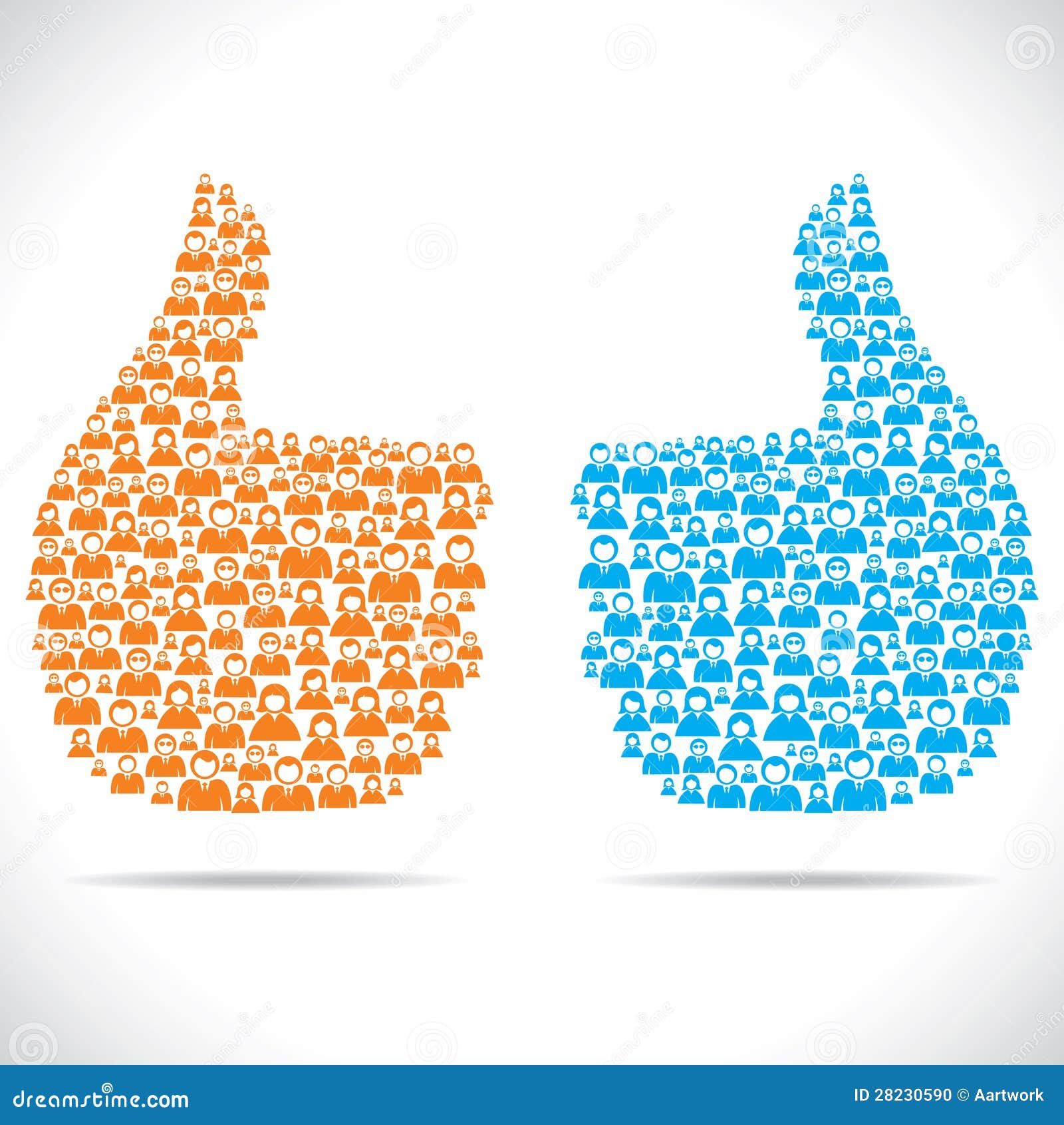 Thumbs Up Hand Design with People Stock Vector - Illustration of thumbs ...