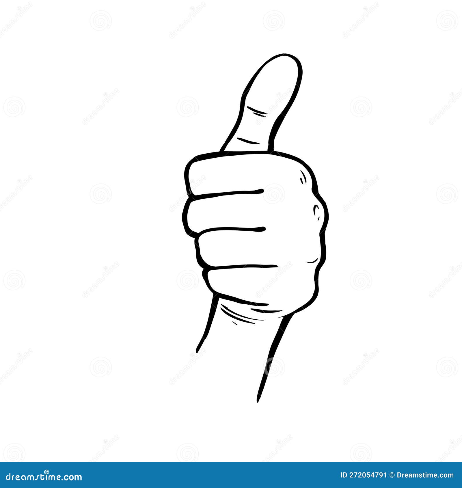 Thumbs up stock illustration. Illustration of cartoon - 272054791