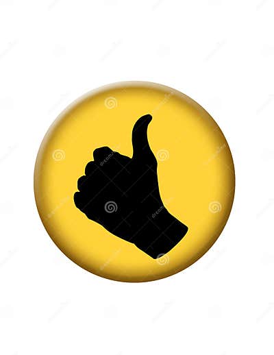 Thumbs Up Icon Button stock illustration. Illustration of emploment ...
