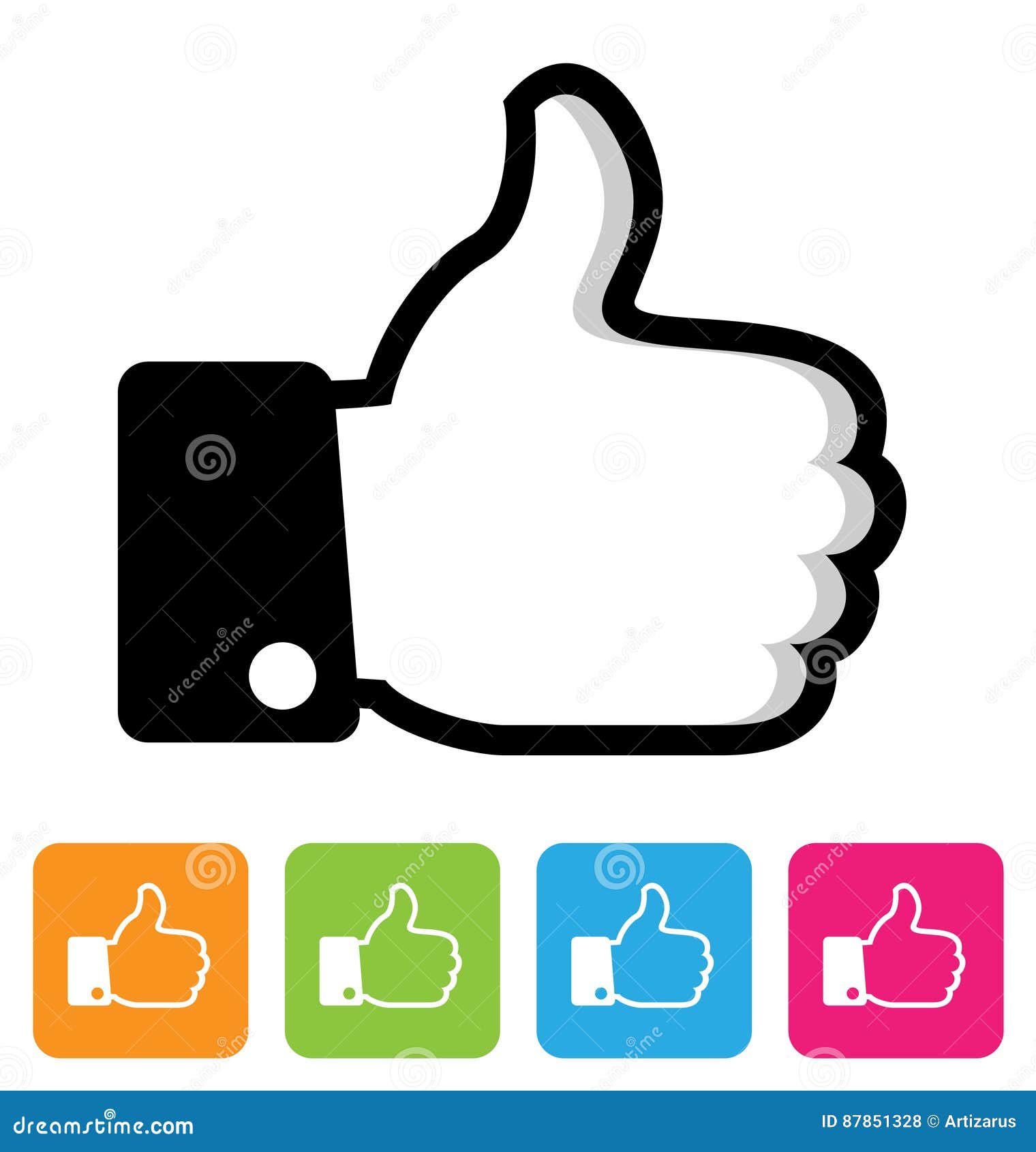 Thumbs up Icon editorial stock photo. Illustration of thumb - 87851328