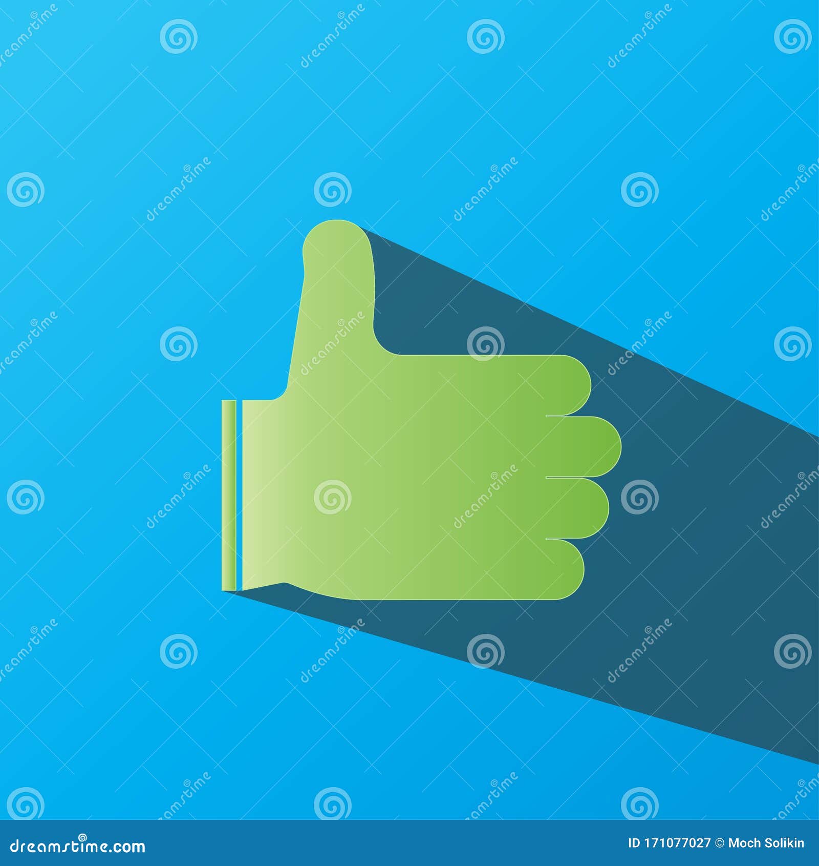 Thumbs Up Icon in Vector Shape Stock Vector - Illustration of thumbs ...
