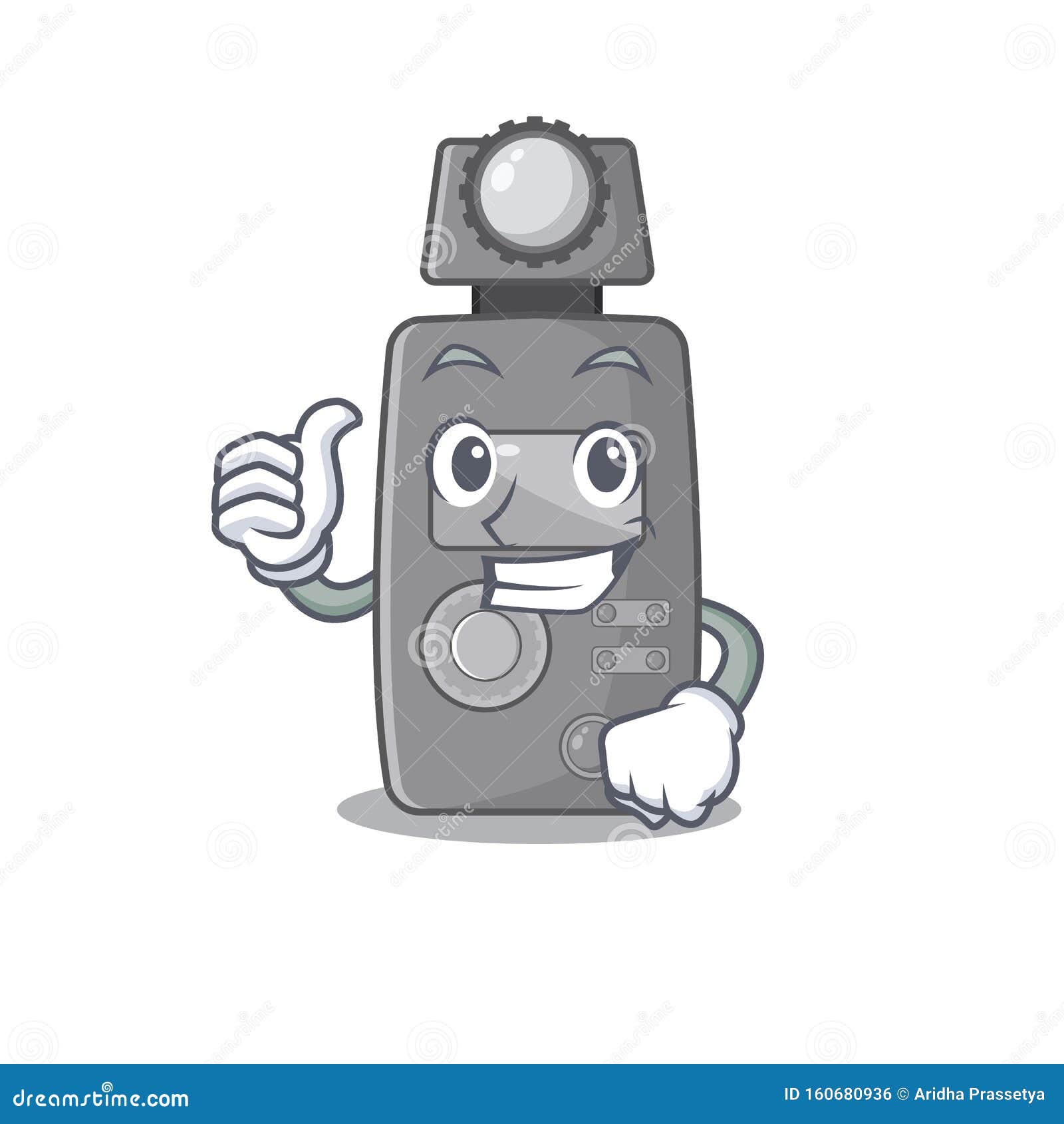 Thumbs Up Light Meter Isolated with the Cartoon Stock Vector ...