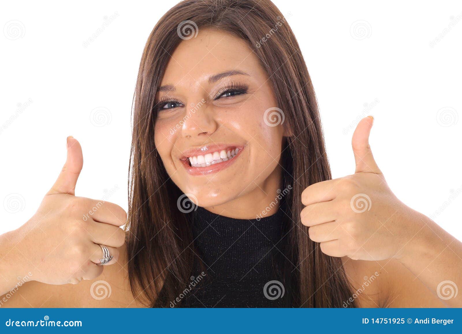 Thumbs up model stock image. Image of girl, beautiful - 14751925