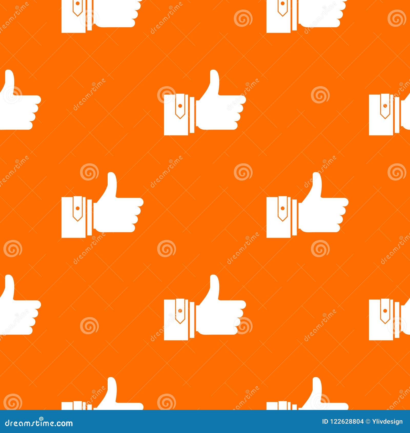 Thumbs up pattern seamless stock vector. Illustration of gesture ...