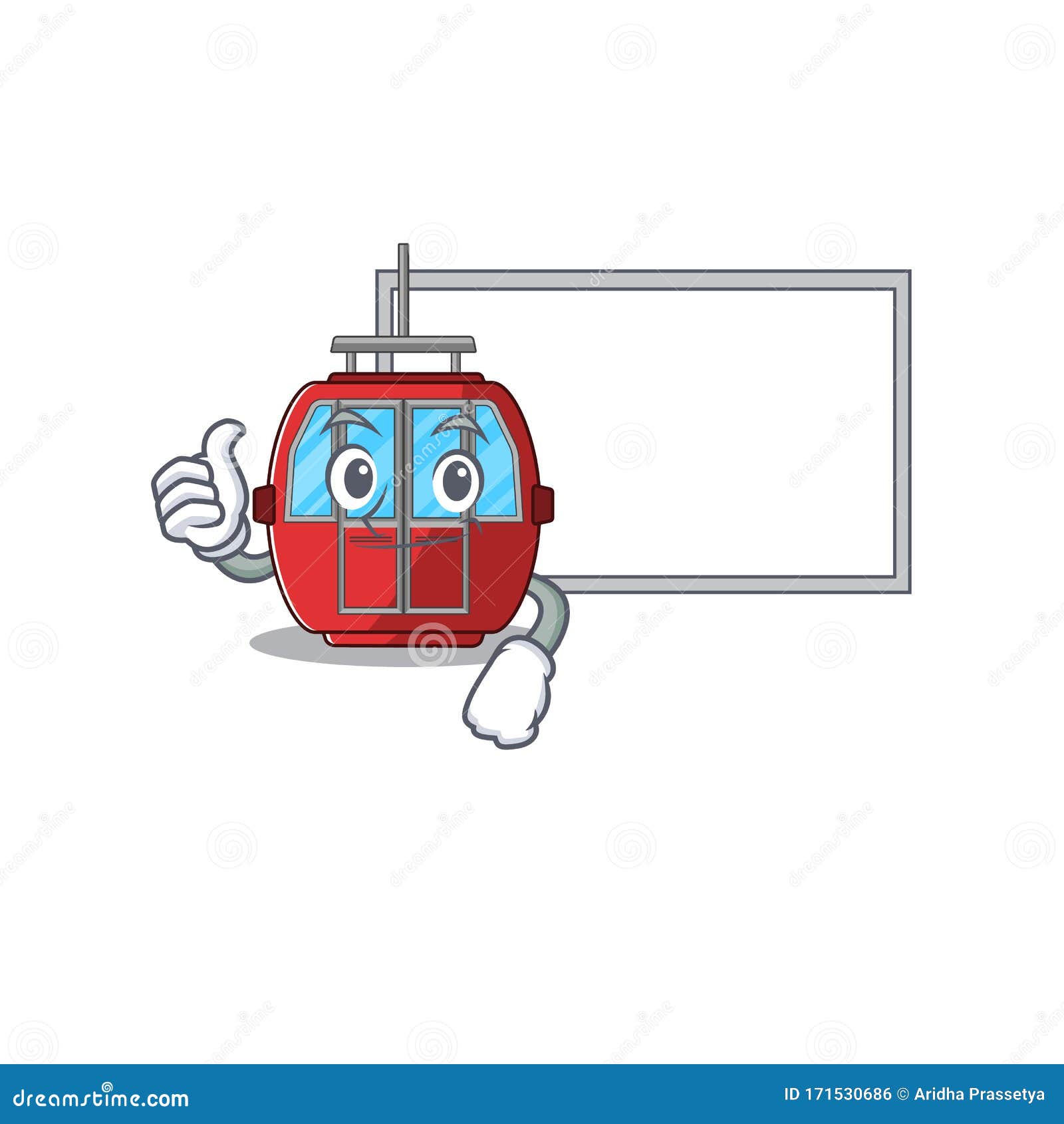 Ropeway Cartoon Concept In Sailor Wearing Hat Vector Illustration ...