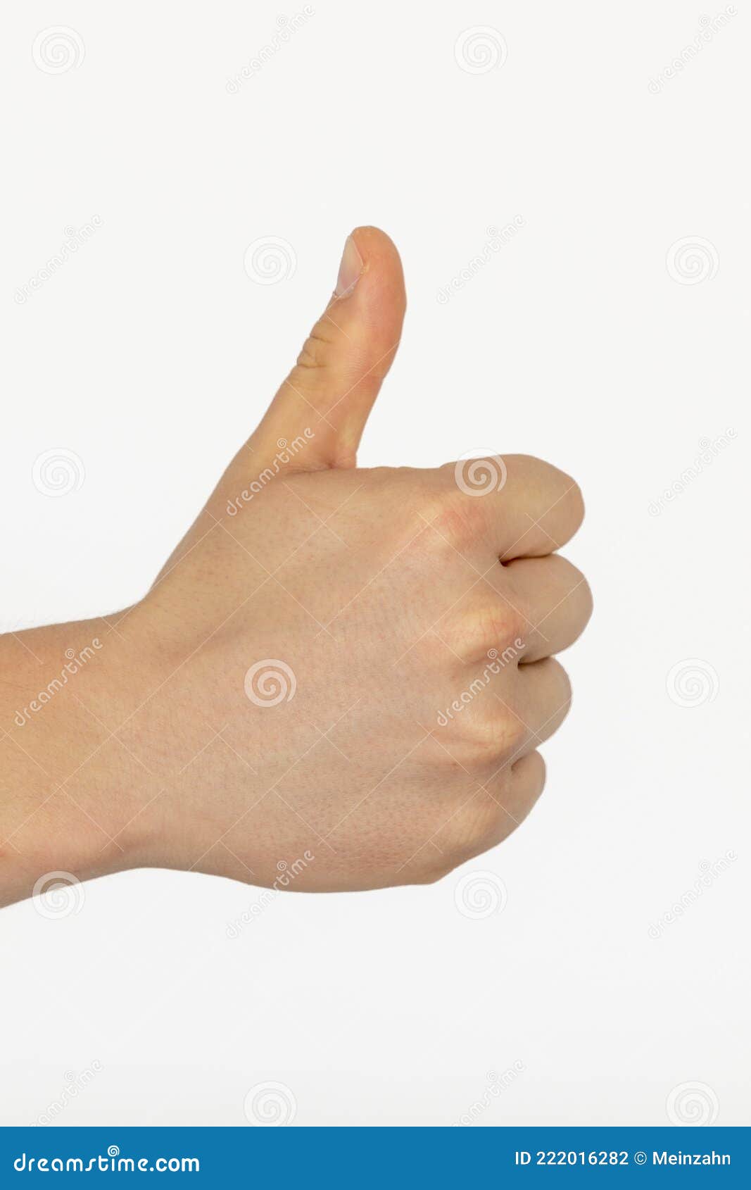 Thumbs up sign with hand stock photo. Image of emotion - 222016282