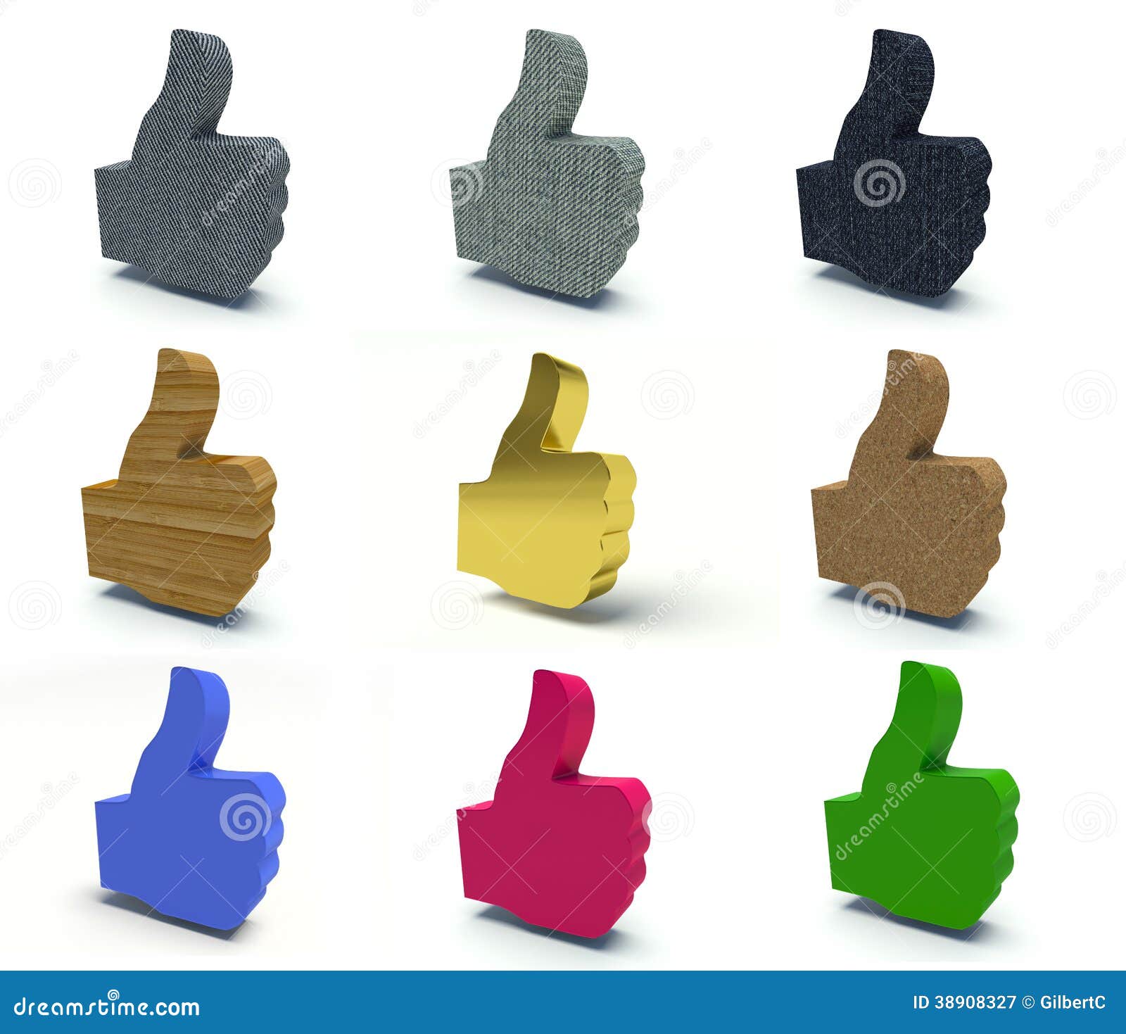Thumbs up signs stock illustration. Illustration of communication ...