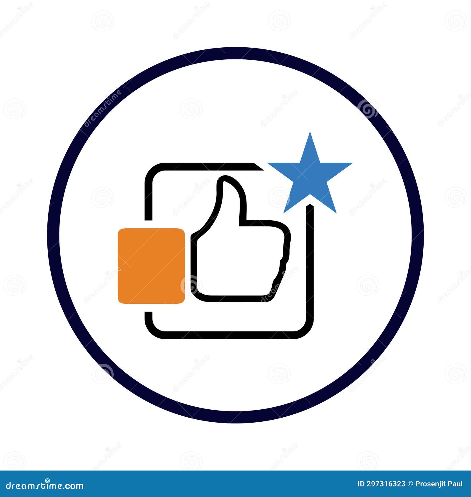 Thumbs Up, Star, Like, Like Thumbs Up Icon Stock Vector - Illustration ...