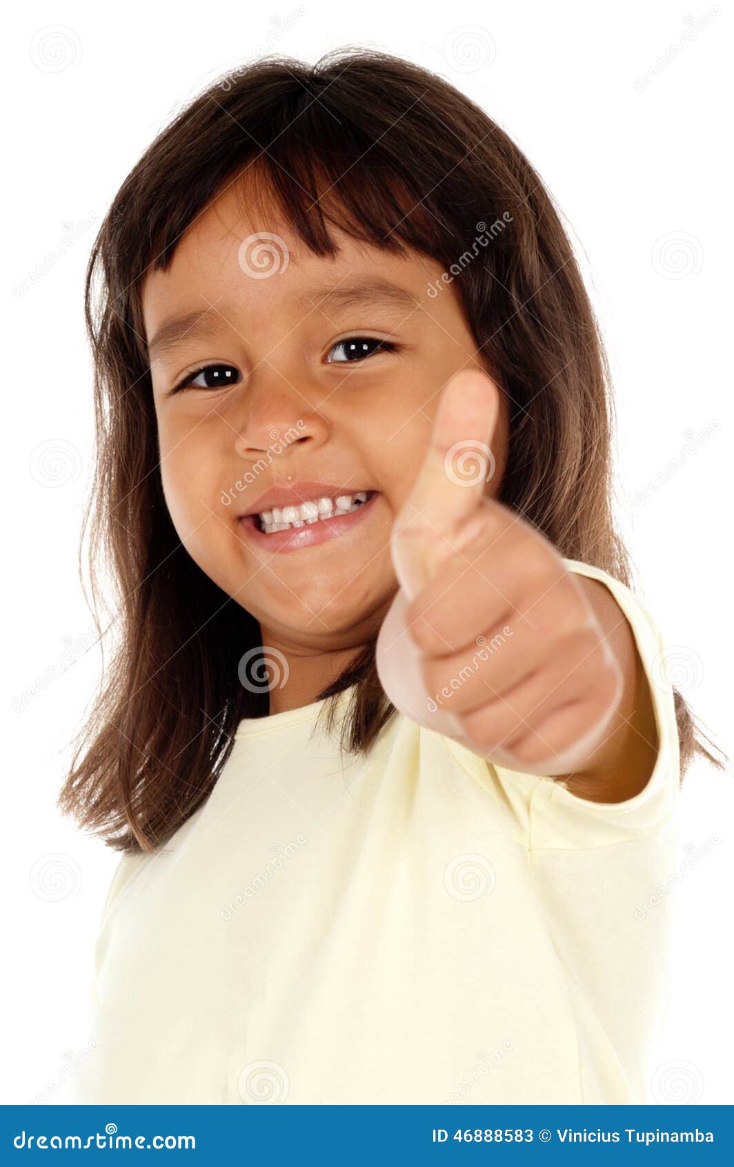 Thumbs up stock image. Image of sitting, portrait, happiness - 46888583