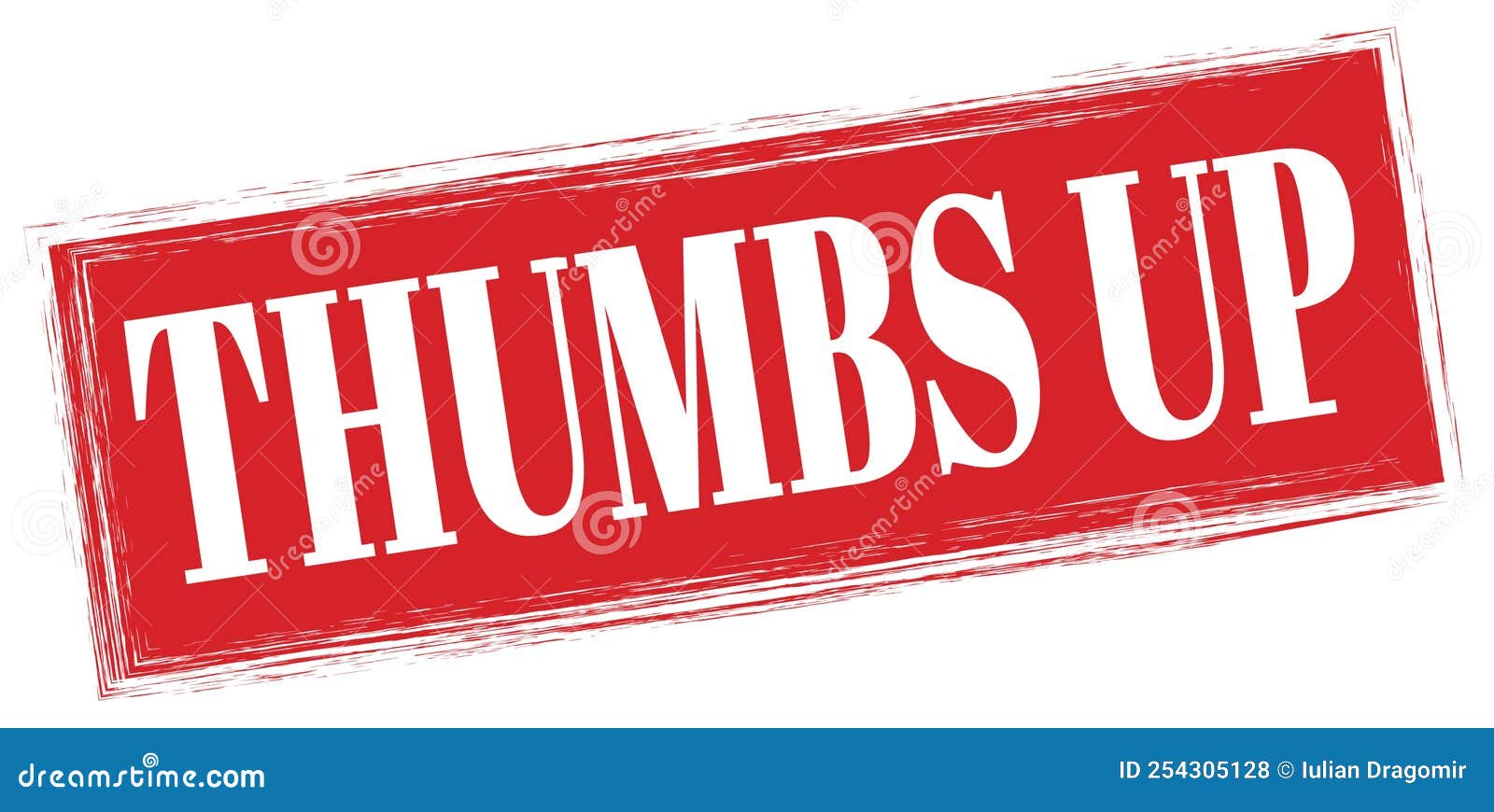 THUMBS UP Text Written on Red Stamp Sign Stock Photo - Image of written ...
