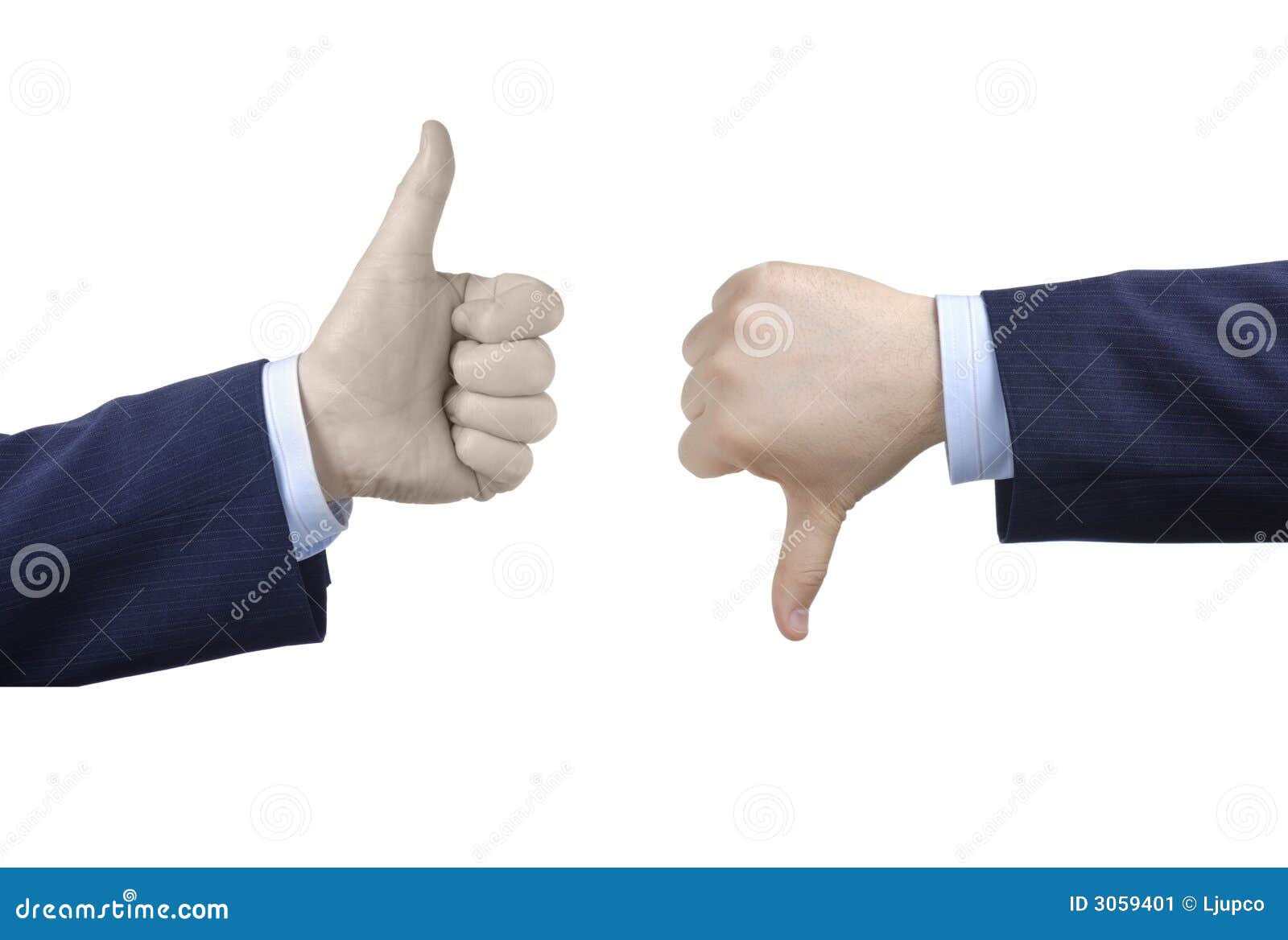 Thumbs up and thumbs down stock image. Image of body, clothing - 3059401
