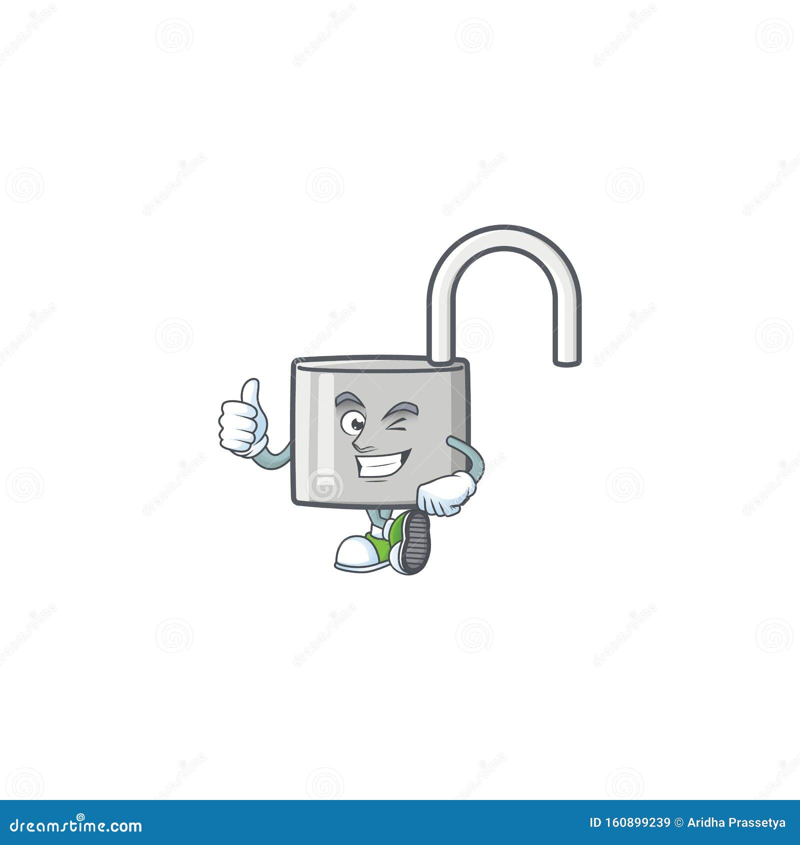 Thumbs Up Unlock Key Icon in the Character Stock Vector - Illustration ...