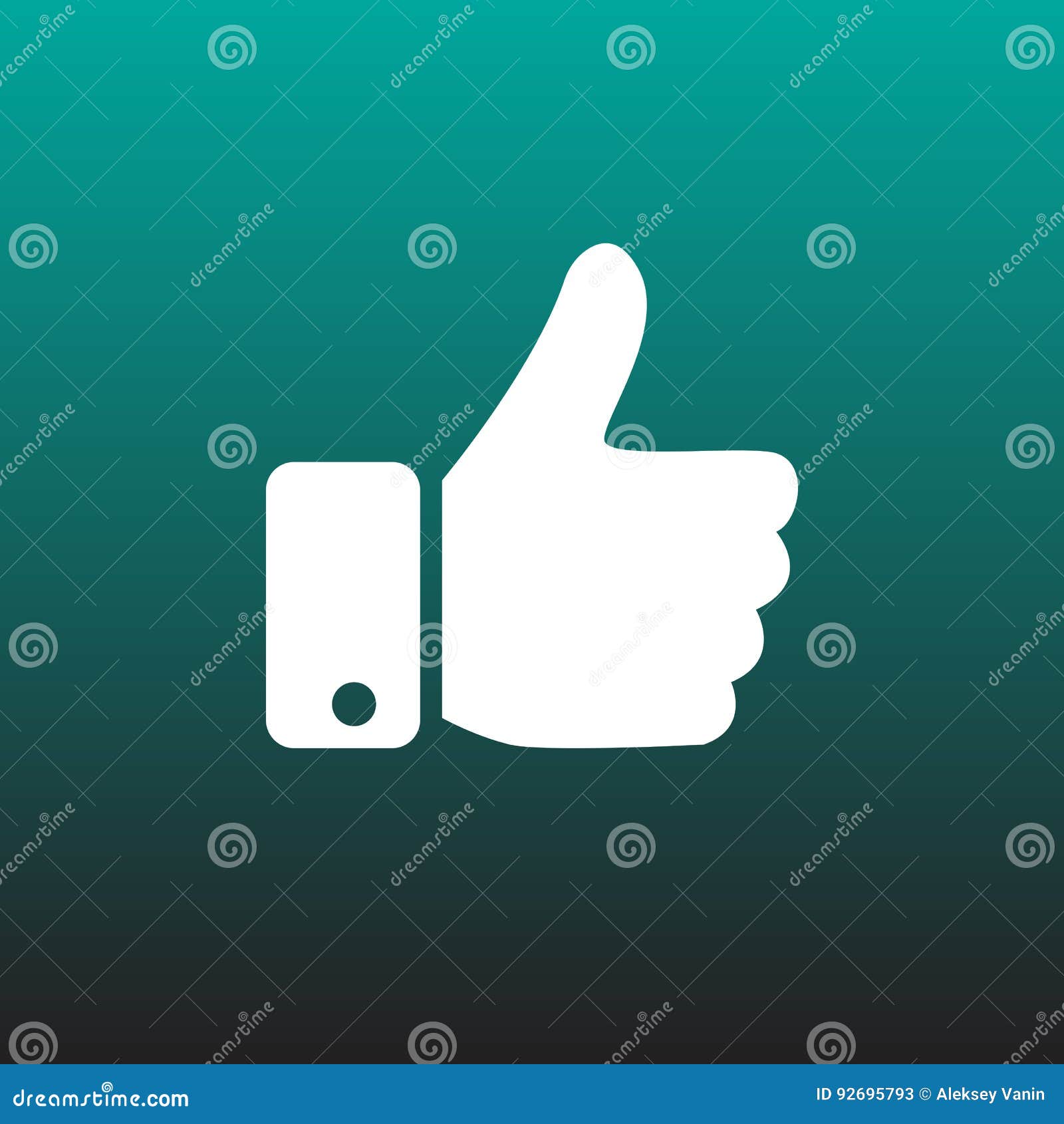 Thumbs Up Vector Icon Illustration Graphic Design. Stock Vector ...