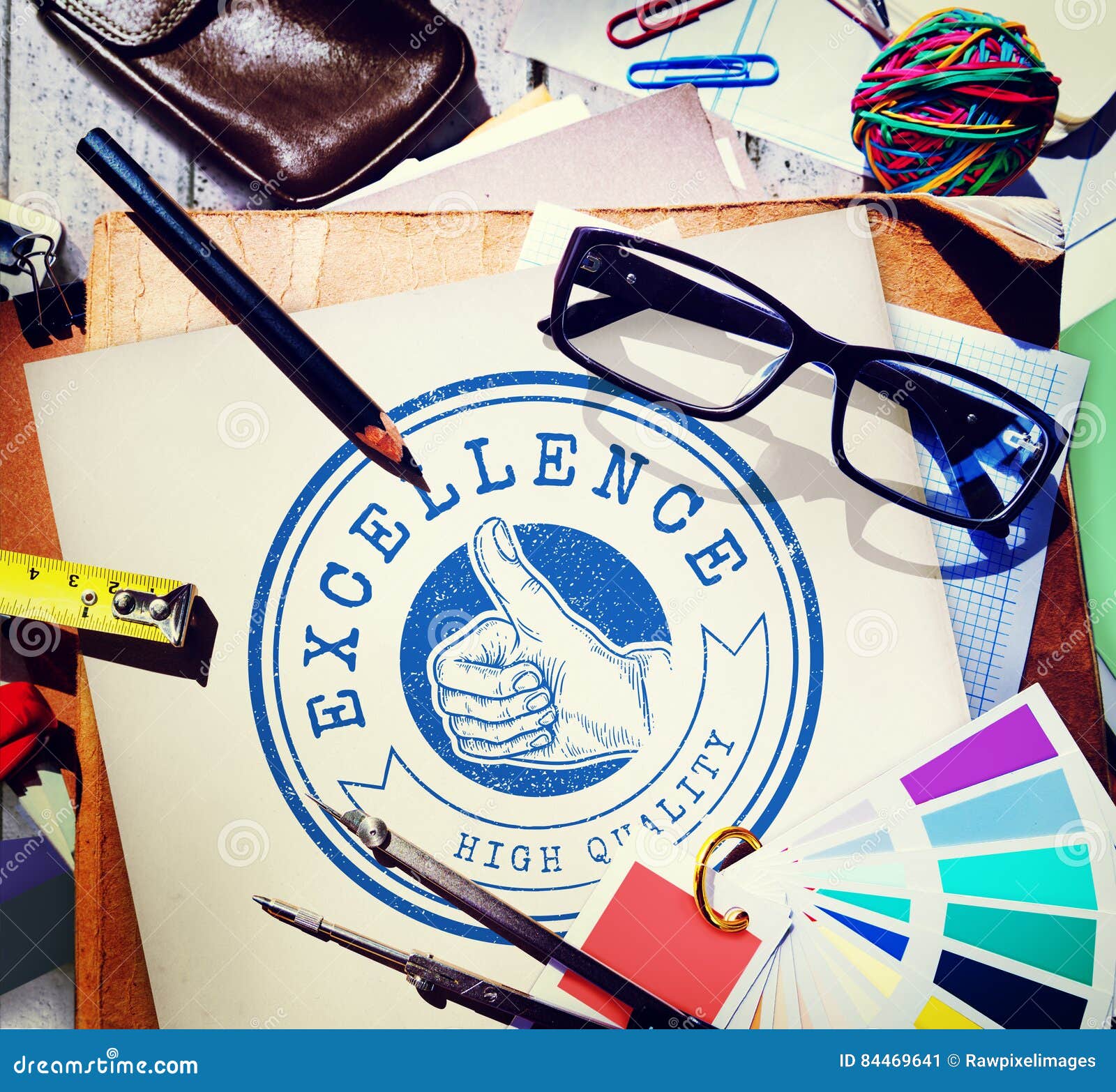 Thumbsup Excellent Best Quality Approval Graphic Concept Stock Image ...