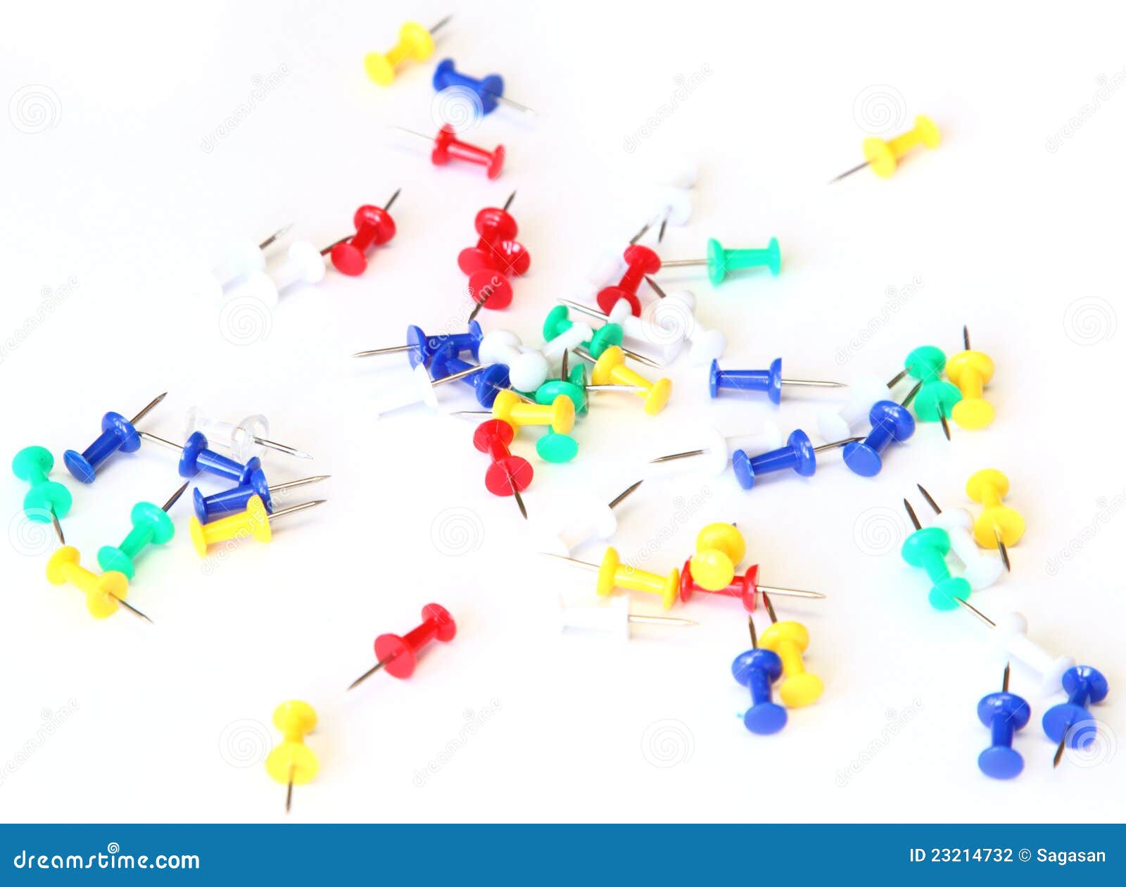 Thumbtack stock photo. Image of plastic, isolated, color - 23214732