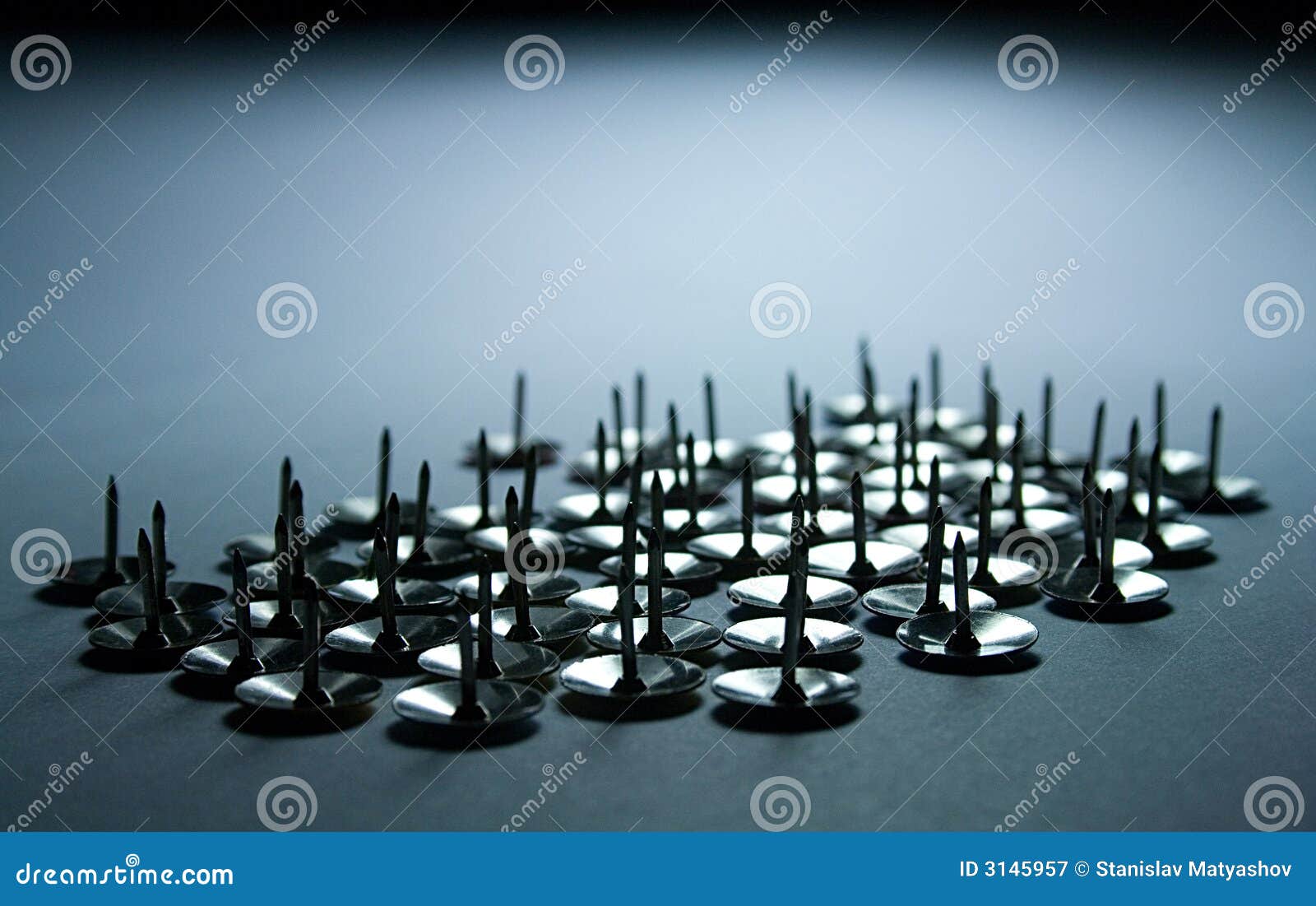 Thumbtack field stock image. Image of pungency, isolated - 3145957