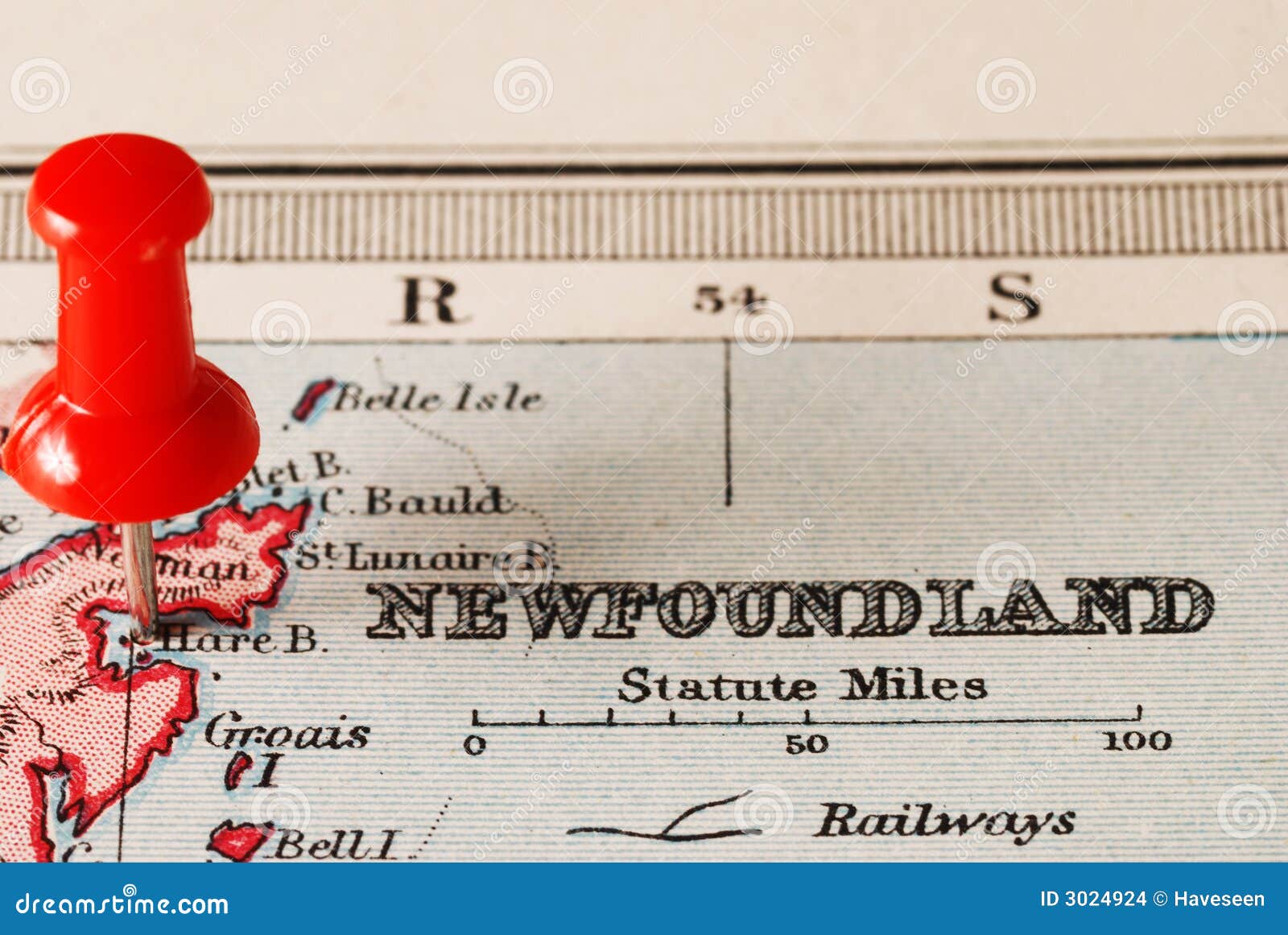 Thumbtack in a map stock photo. Image of direction, mapping - 3024924