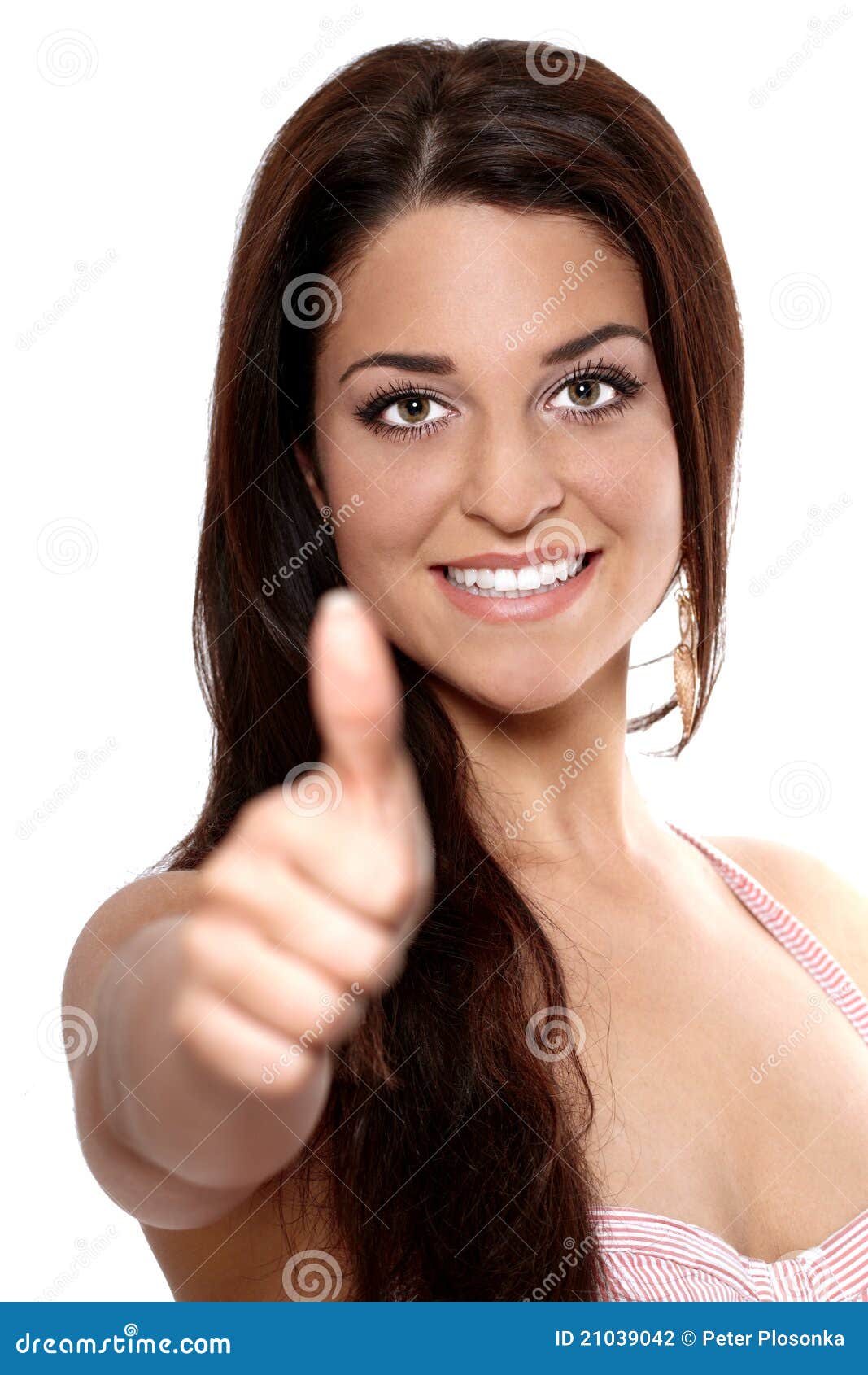 Thumps up! stock photo. Image of happiness, expression - 21039042