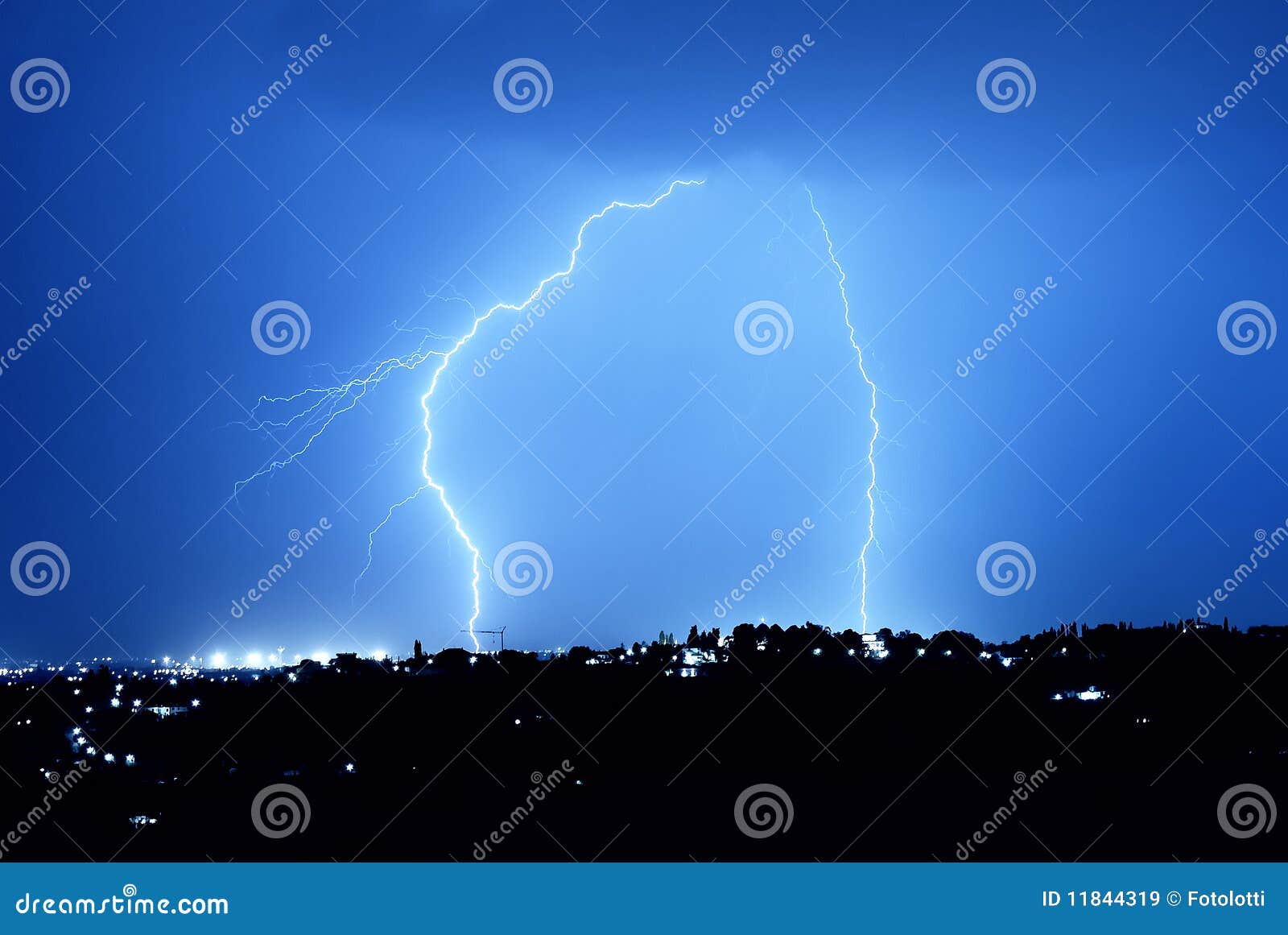 Thunder stock image. Image of isolated, elements, destruction - 11844319