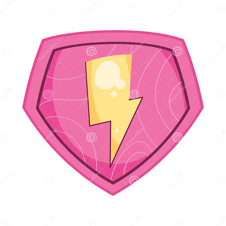 Thunder badge design stock vector. Illustration of label - 287918890