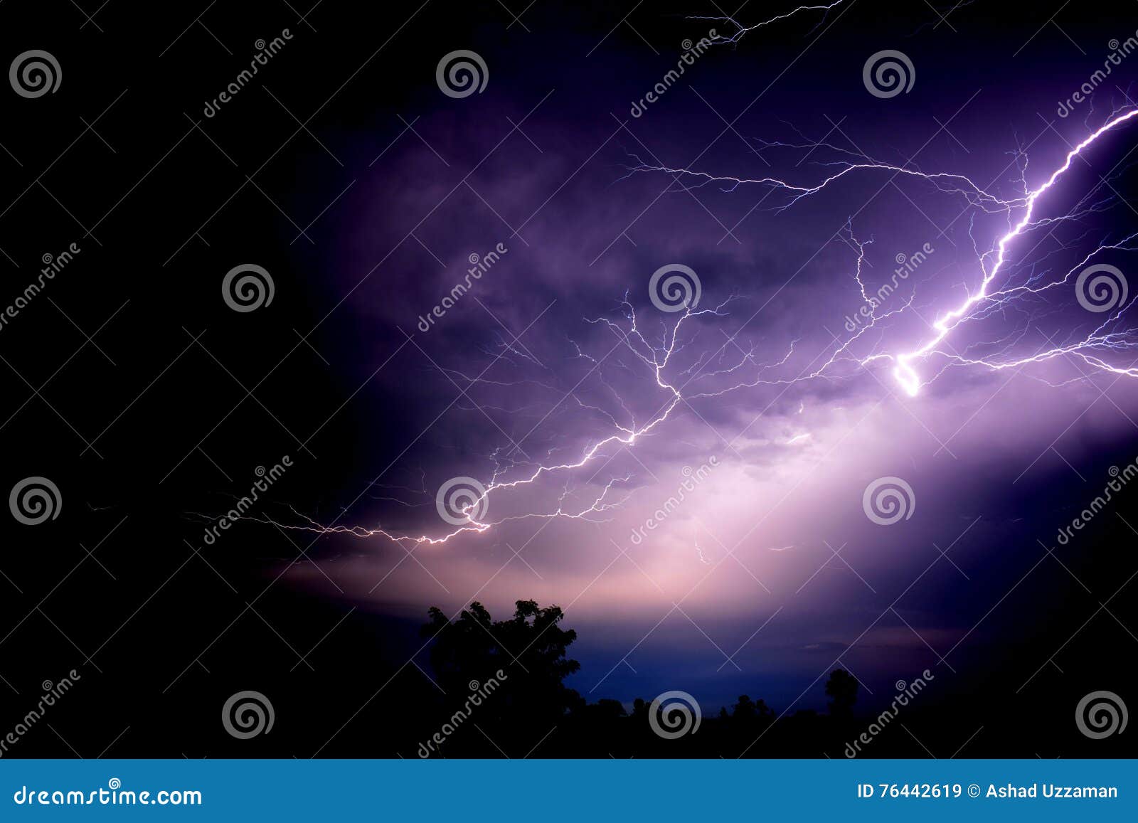 Thunder stock image. Image of darkness, phenomenon, bangladesh - 76442619