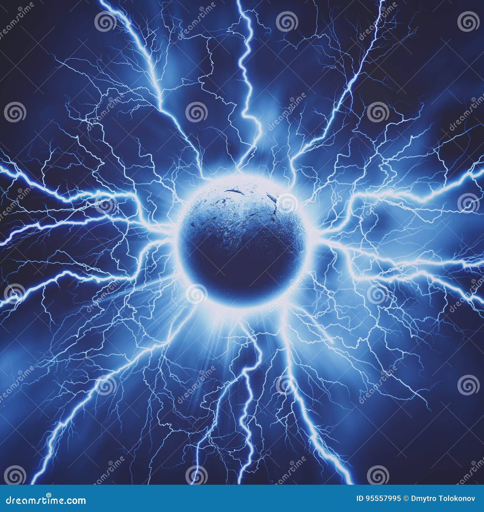 Thunder bolt stock illustration. Illustration of energy - 95557995
