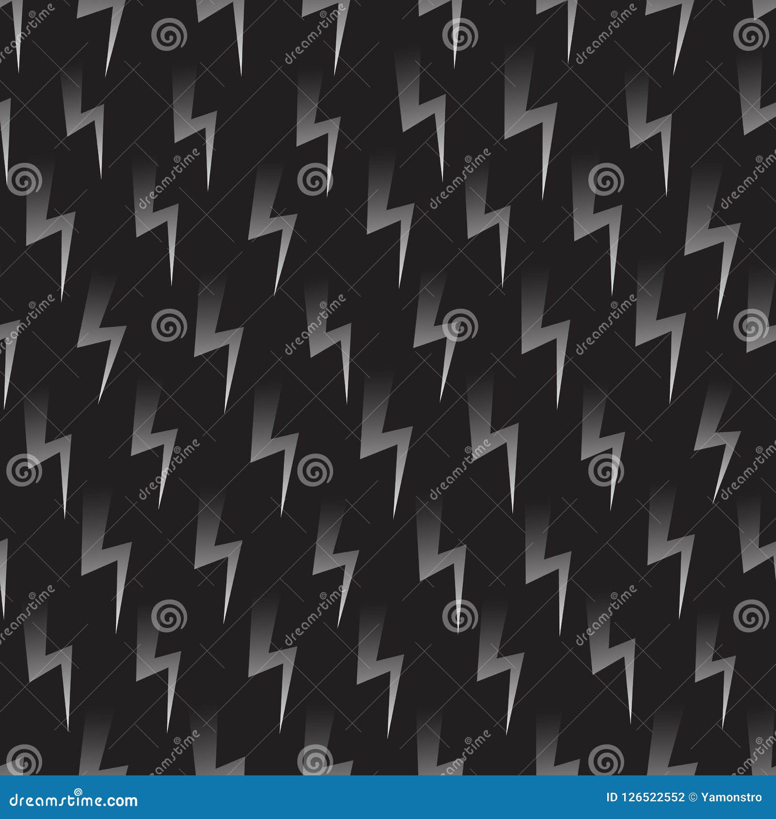 Thunder Icon Vector Seamless Pattern Stock Vector - Illustration of ...