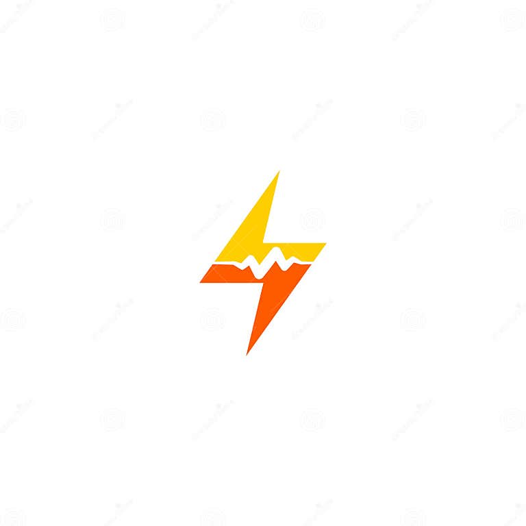 Thunder Bolt Sound Wave, Electric Pulse . Vector Logo Icon Template ...