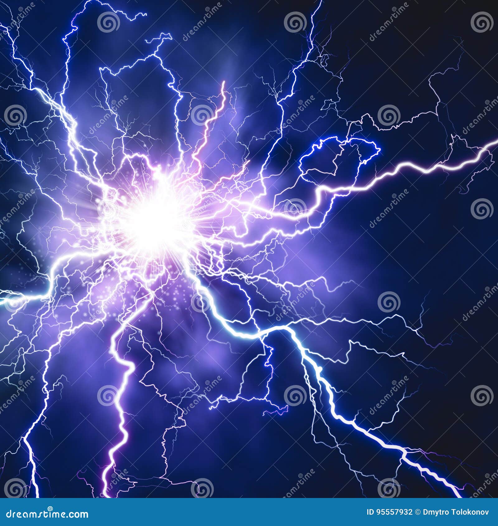 Thunder bolt stock illustration. Illustration of industry - 95557932