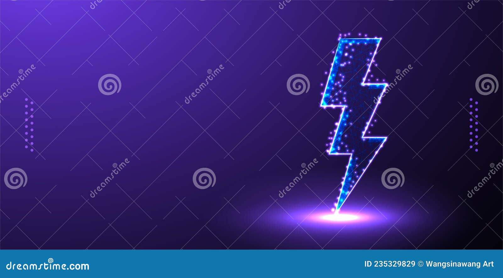 Thunder, Bolt, Thunderstorm Low Poly Wireframe, Polygonal Design Vector ...
