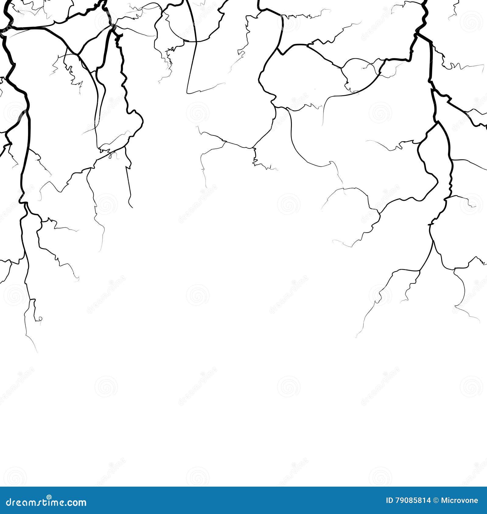 Thunder Frame. Magic Lightning Border, Electric Energy Square And Shock ...