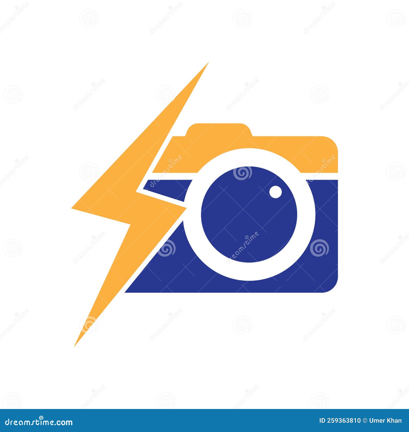 Thunder Camera Logo Design Icon Vector. Stock Vector - Illustration of ...