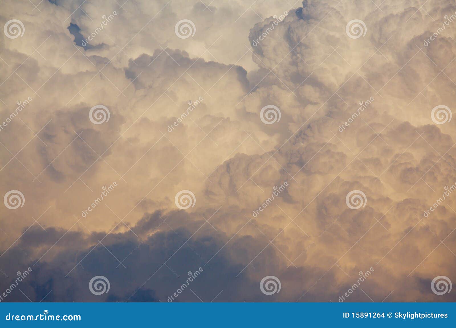 Thunder Cloud stock photo. Image of blue, cloud, fluffy - 15891264