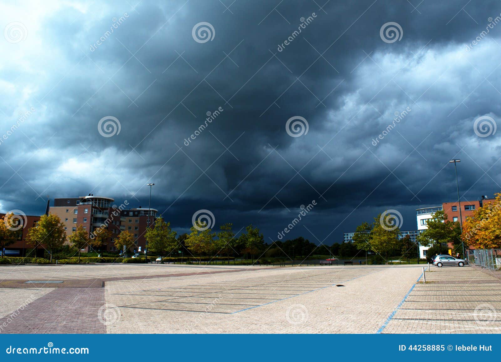Thunder Cloud Formation - Cumulonimbus Above A Dune Landscape On ...