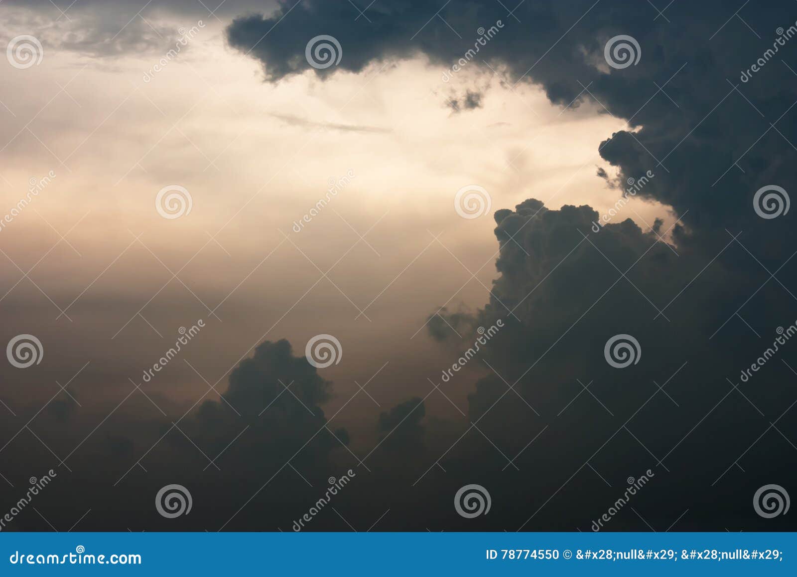 Thunder Cloud Formation - Cumulonimbus Above A Dune Landscape On ...