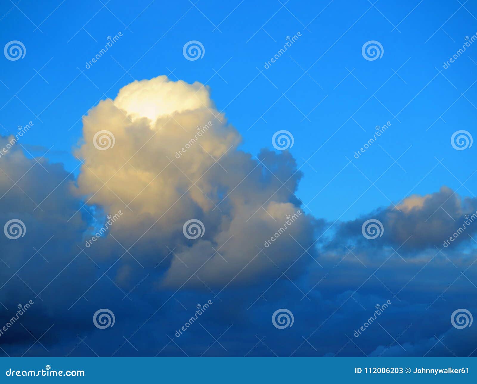Thunder Clouds and Blue Sky Stock Image - Image of meteorology ...