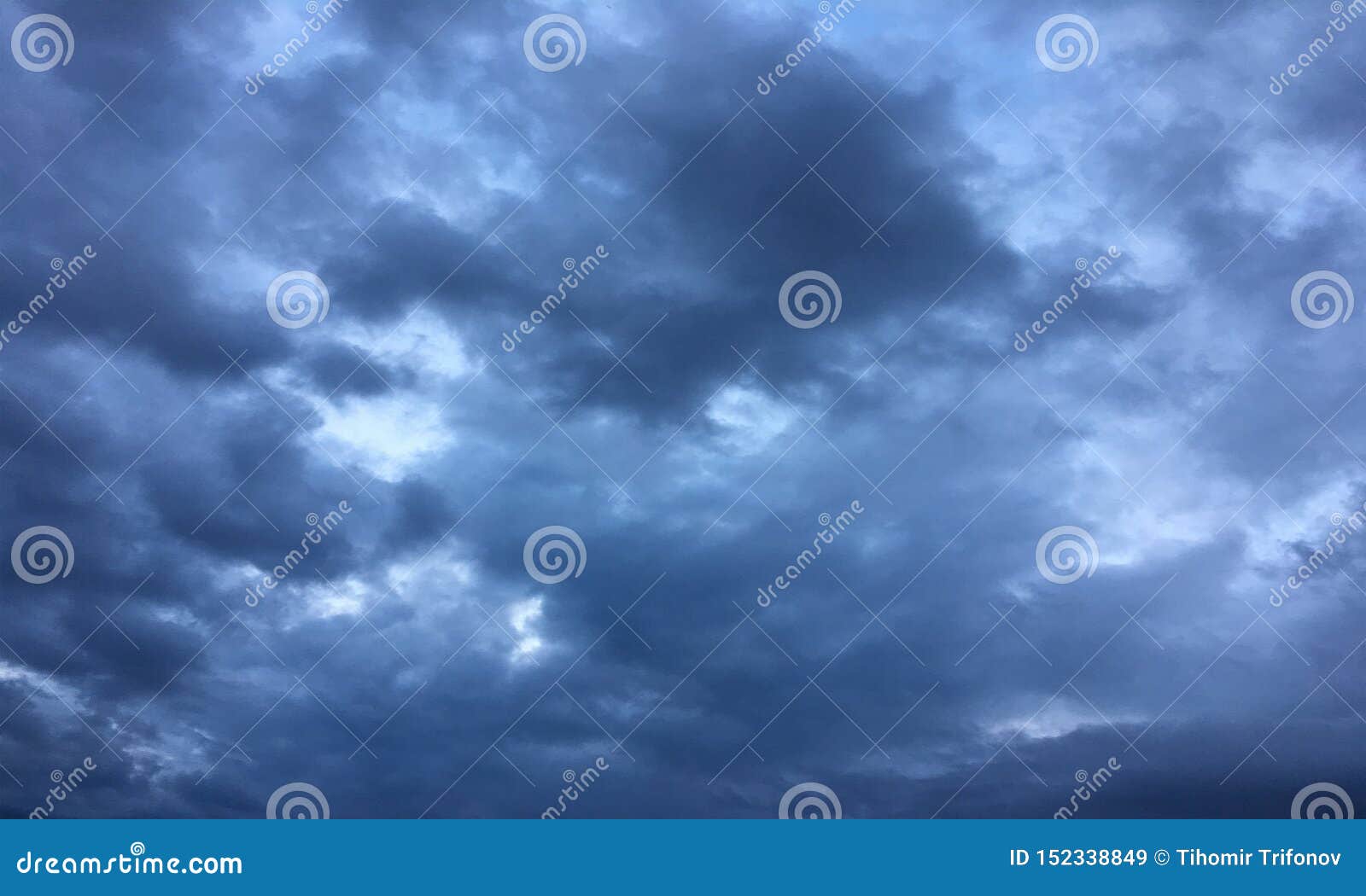 Thunder Clouds, Sky Blue Background. Cloud Blue Sky Stock Image - Image ...