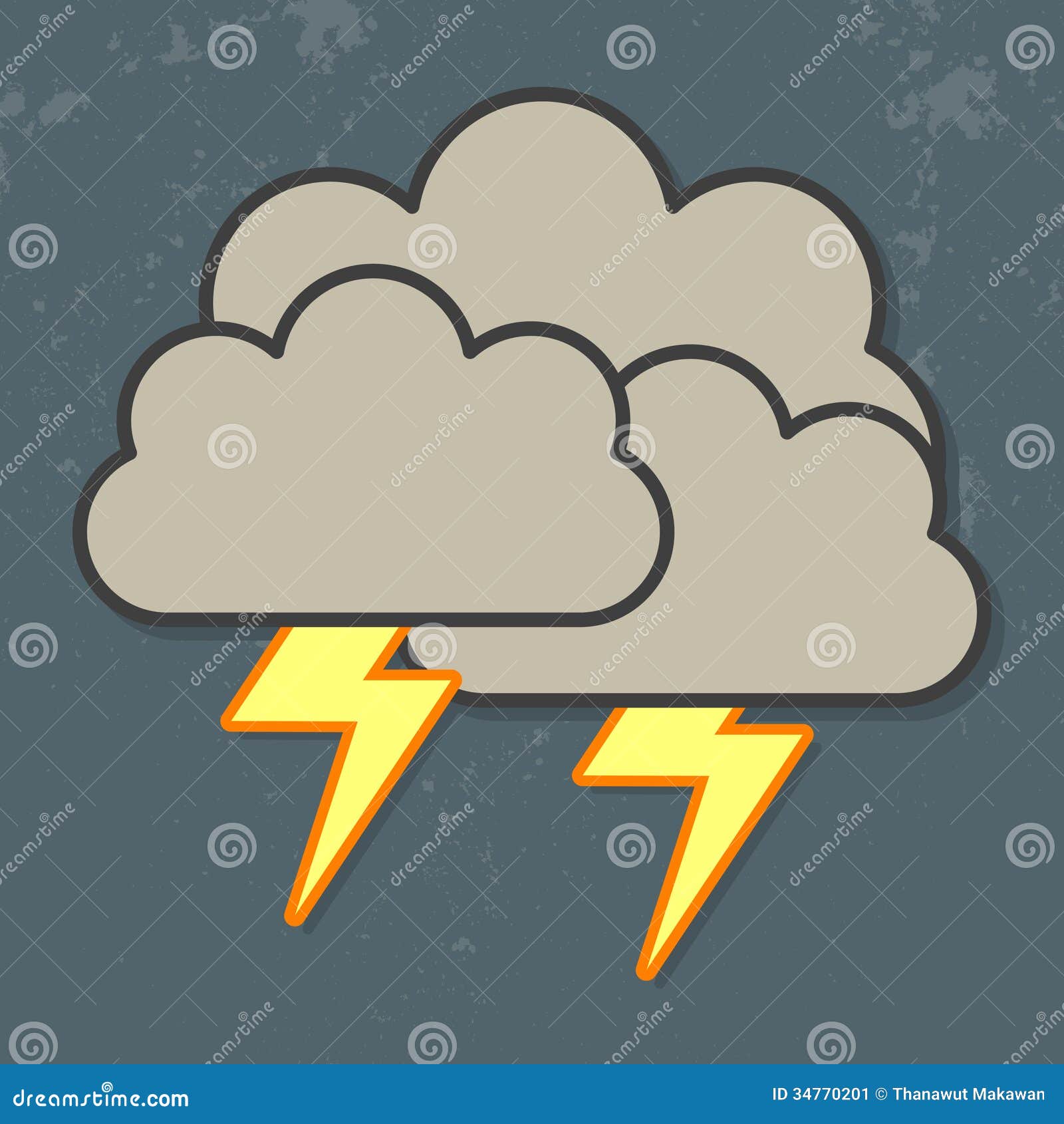 Storm Clouds Lightning Clip Art