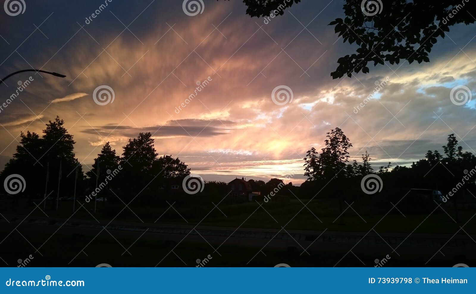 Thunder is coming stock photo. Image of phenomenon, morning - 73939798