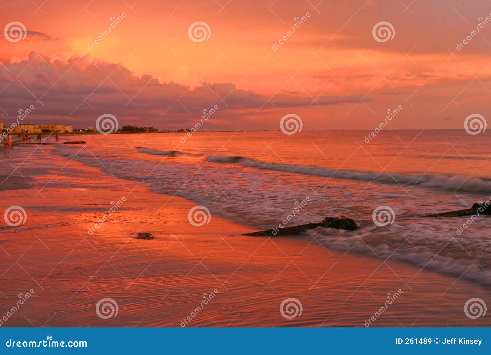 Thunder Dome at Sunset stock image. Image of coast, saint - 261489